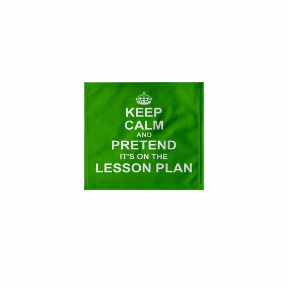 3dRose, Green Keep Calm and Pretend its on the Lesson Plan funny ...