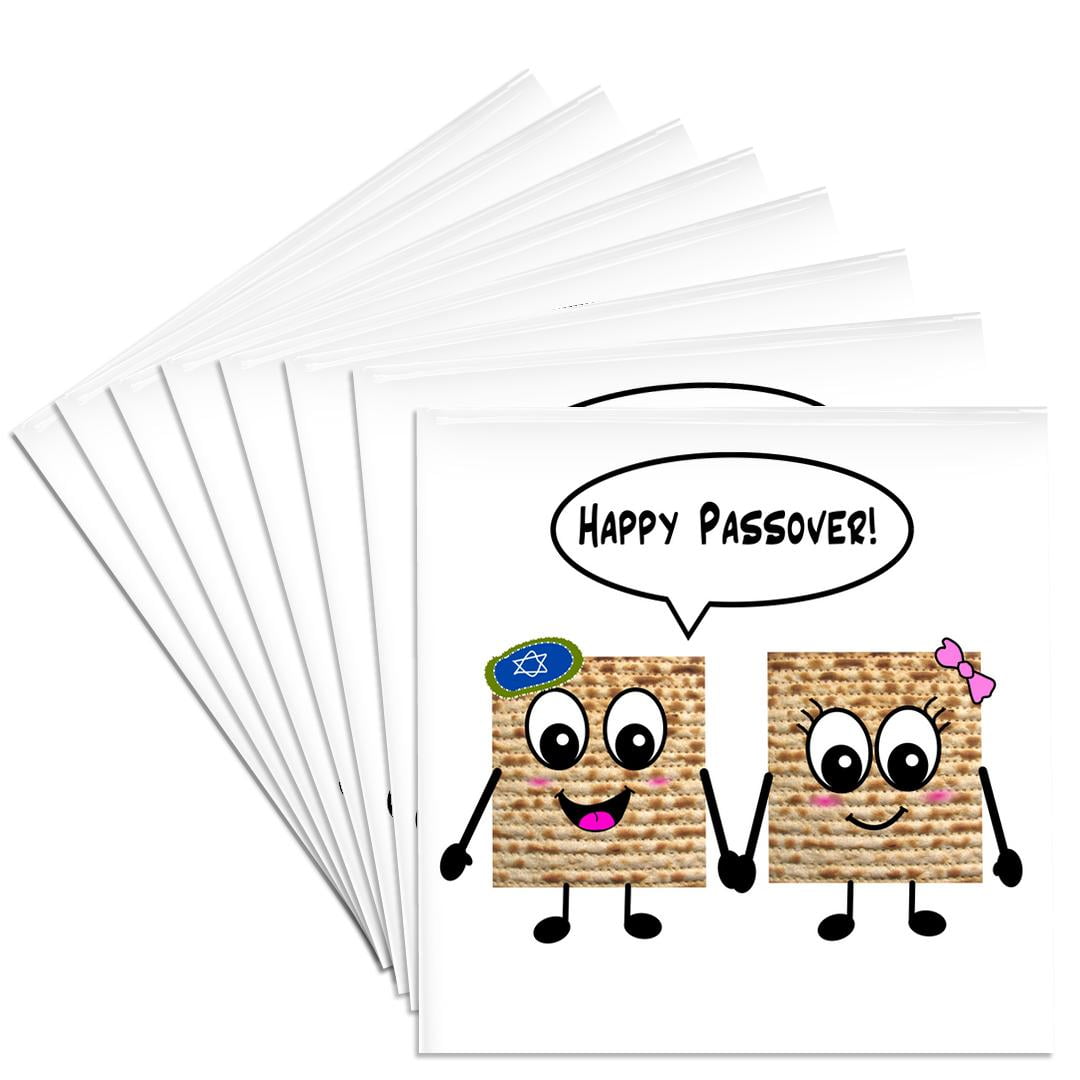 3dRose, Happy Passover - Cute smiling Matzah cartoon - Happy Smiling ...