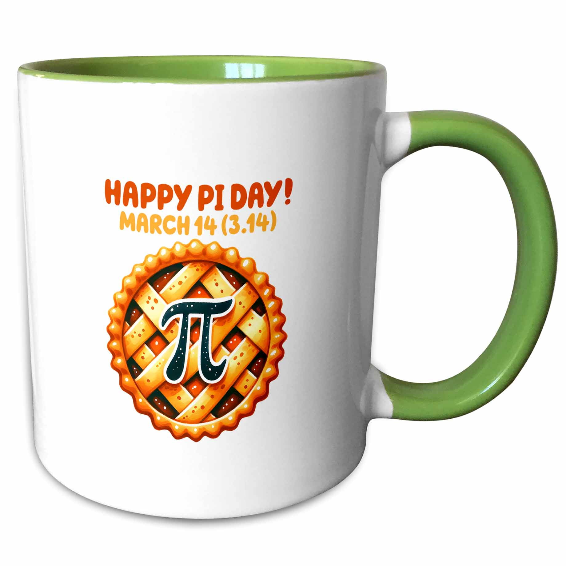 3drose, Happy Pi Day Text and a Cherry Pie Decorated with the Greek ...