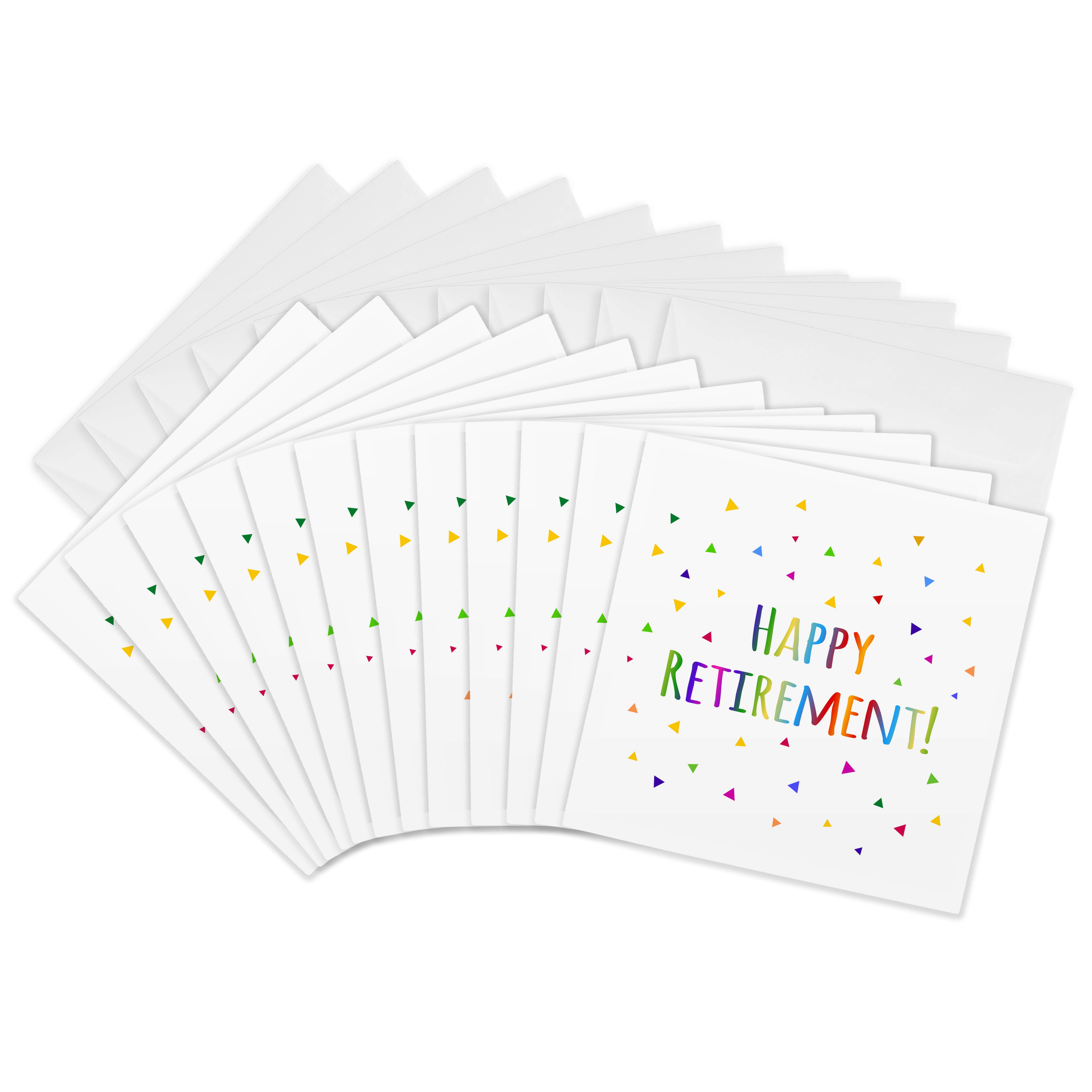 3dRose, Happy Retirement colorful rainbow text celebrating retiring ...