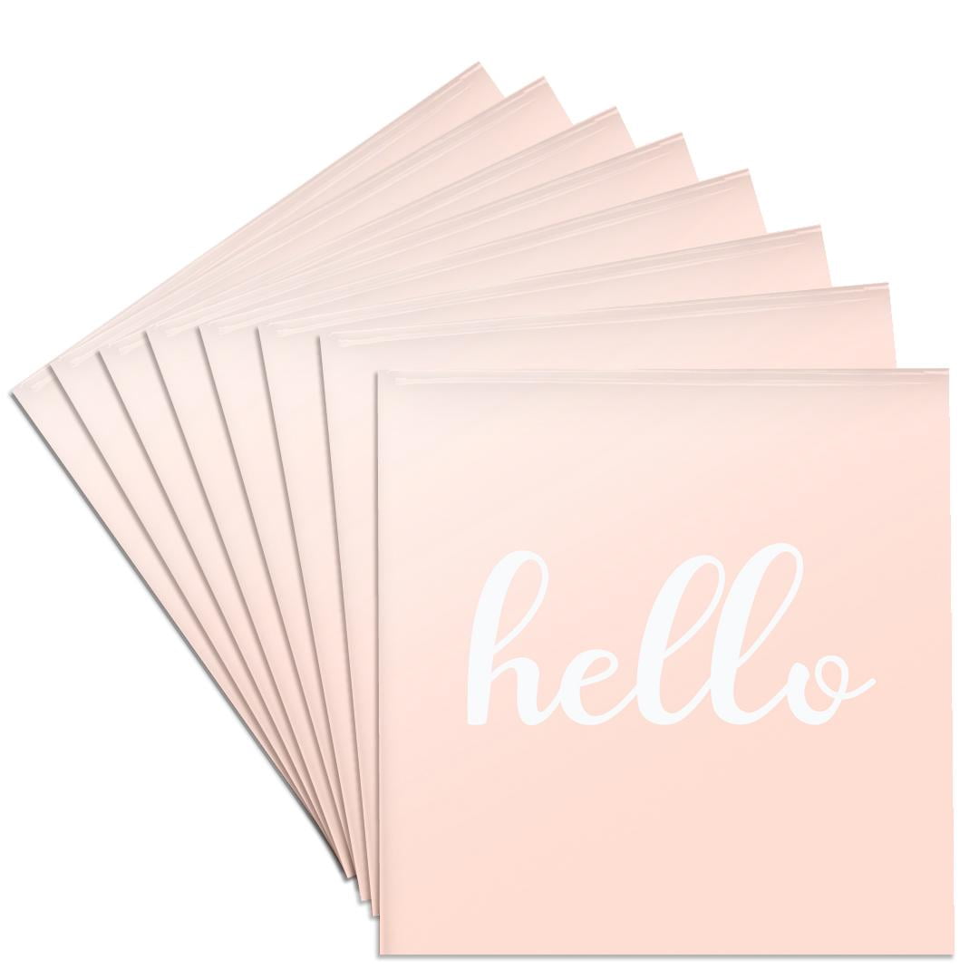 3dRose, Hello-Trendy Girly Funny Chic Motivation Words on Pink, Set of ...