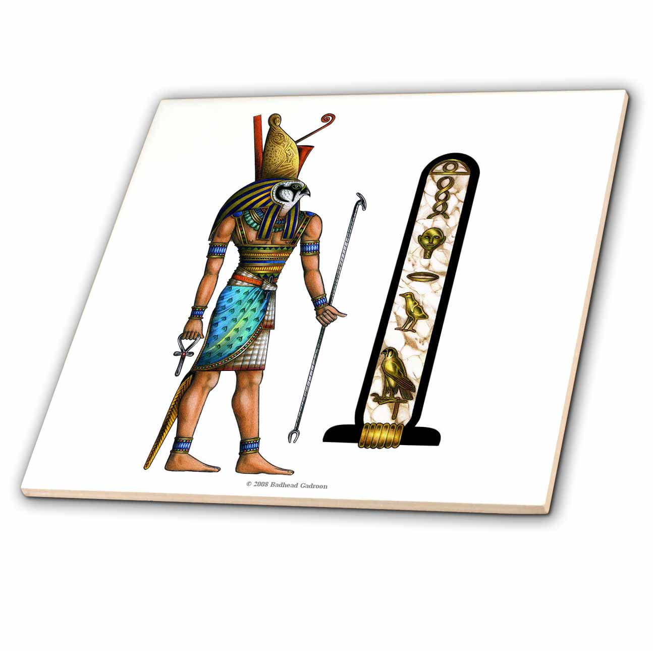 3dRose, Horus Egyptian God Pagan Art, 6 Inch Ceramic Tile - Walmart.com