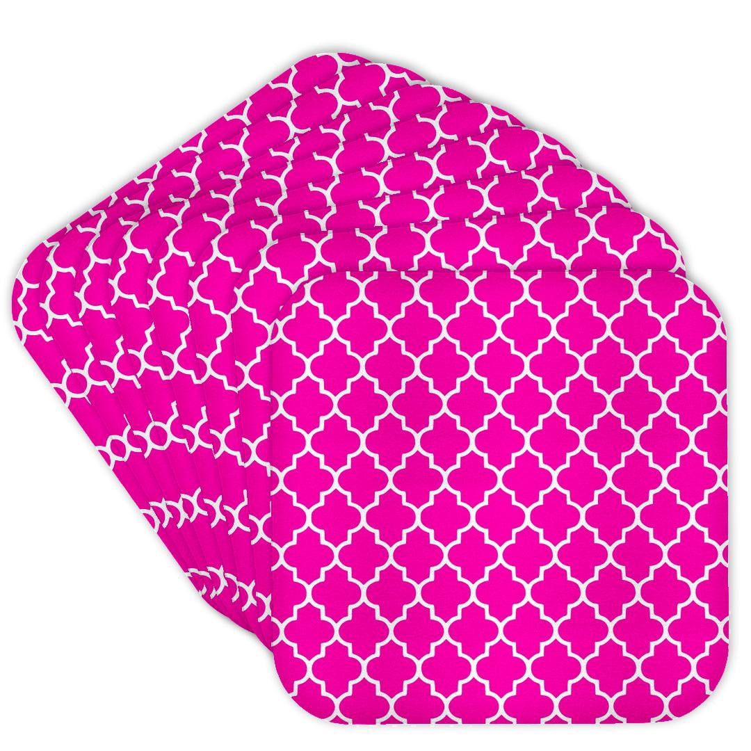 3dRose, Hot pink quatrefoil pattern - girly Moroccan style - modern ...