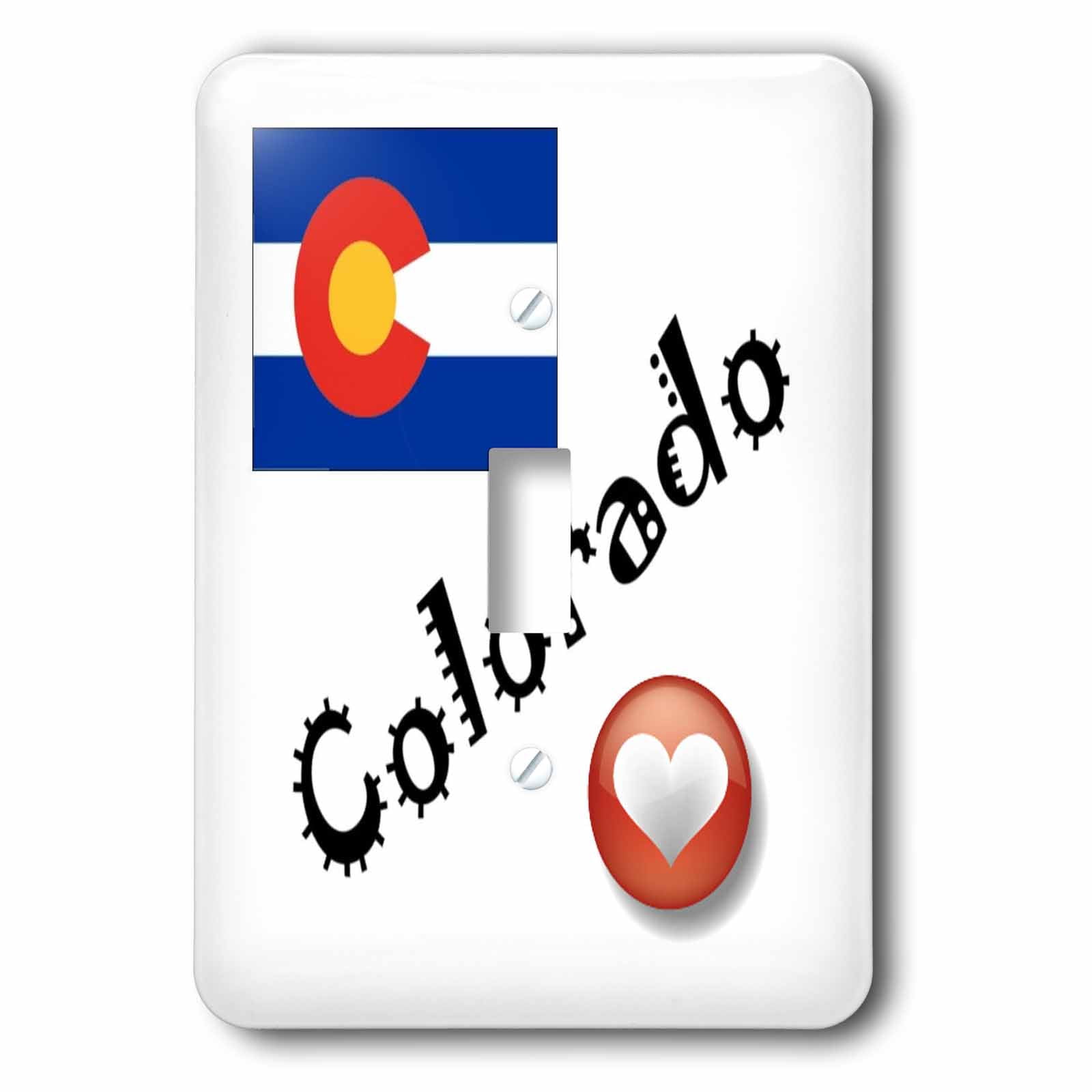 3dRose, I Love Colorado, single toggle switch - Walmart.com