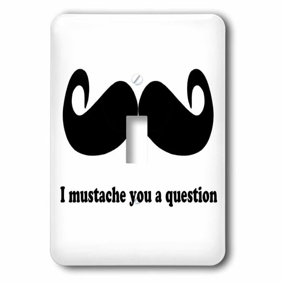 3dRose, I mustache you a question, single toggle switch - Walmart.com