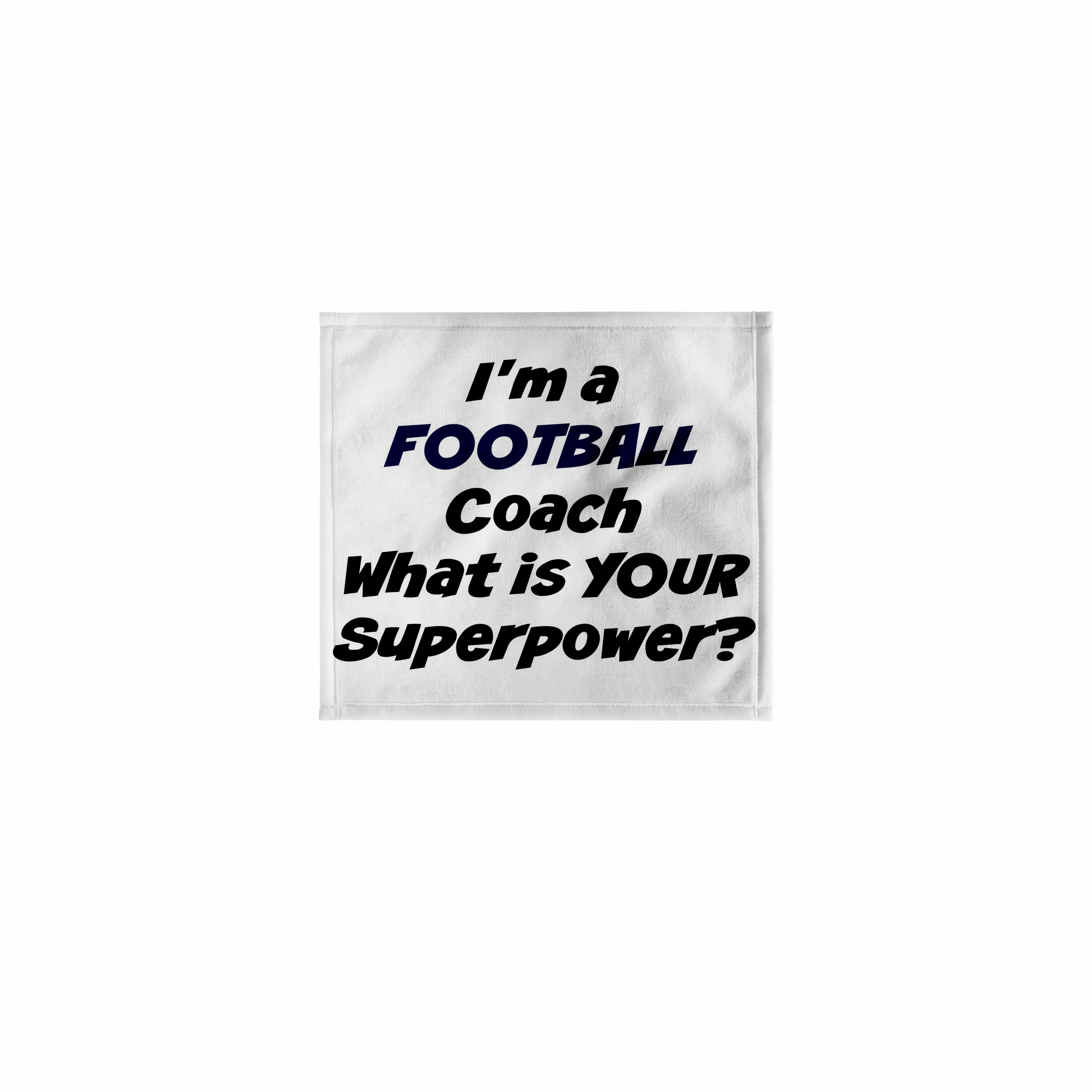 3dRose, Im a football coach, whats your super power, 11x12 Wash Cloth ...