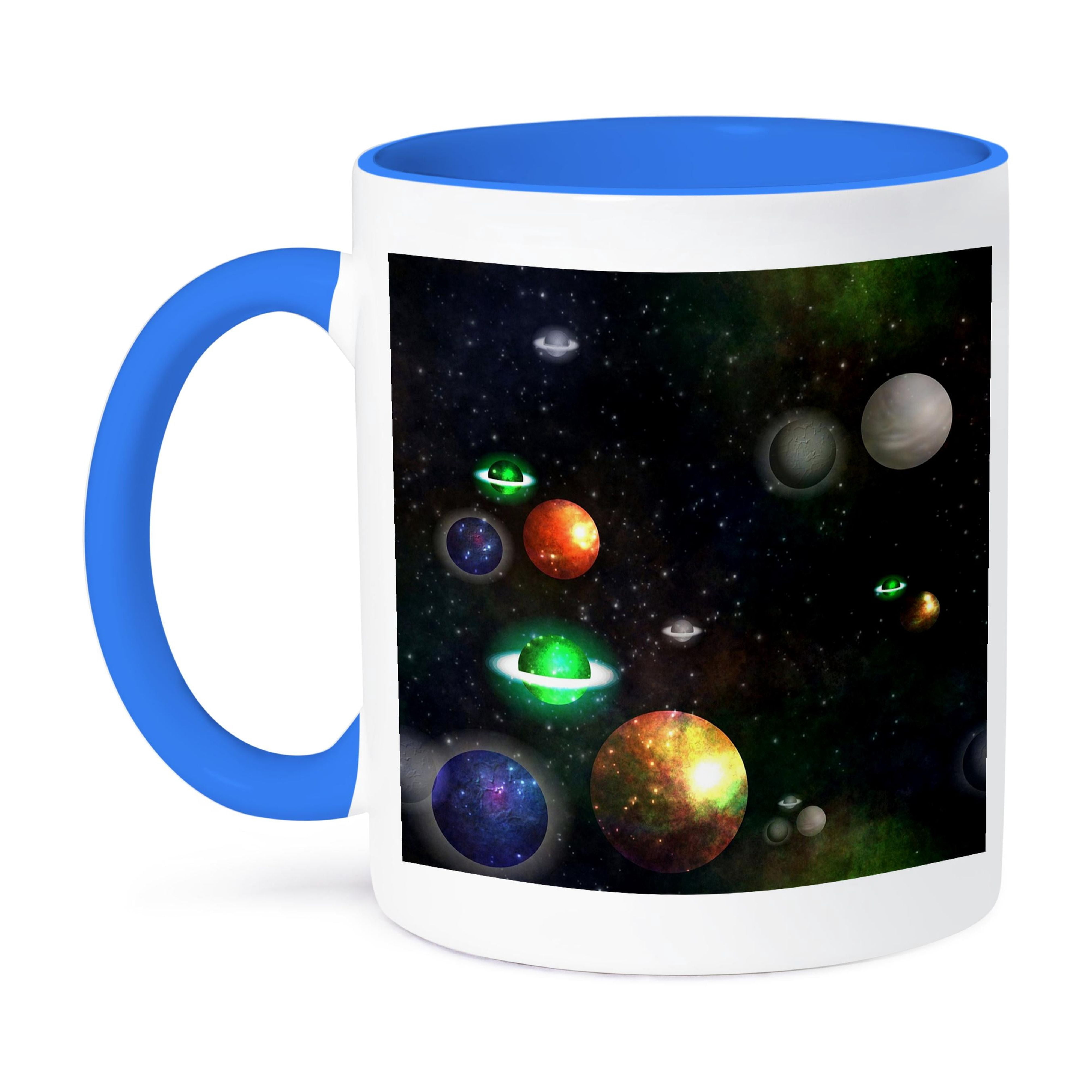 3dRose, Image Of Painting Of Planets In Our Solar System, 15oz Two-Tone ...