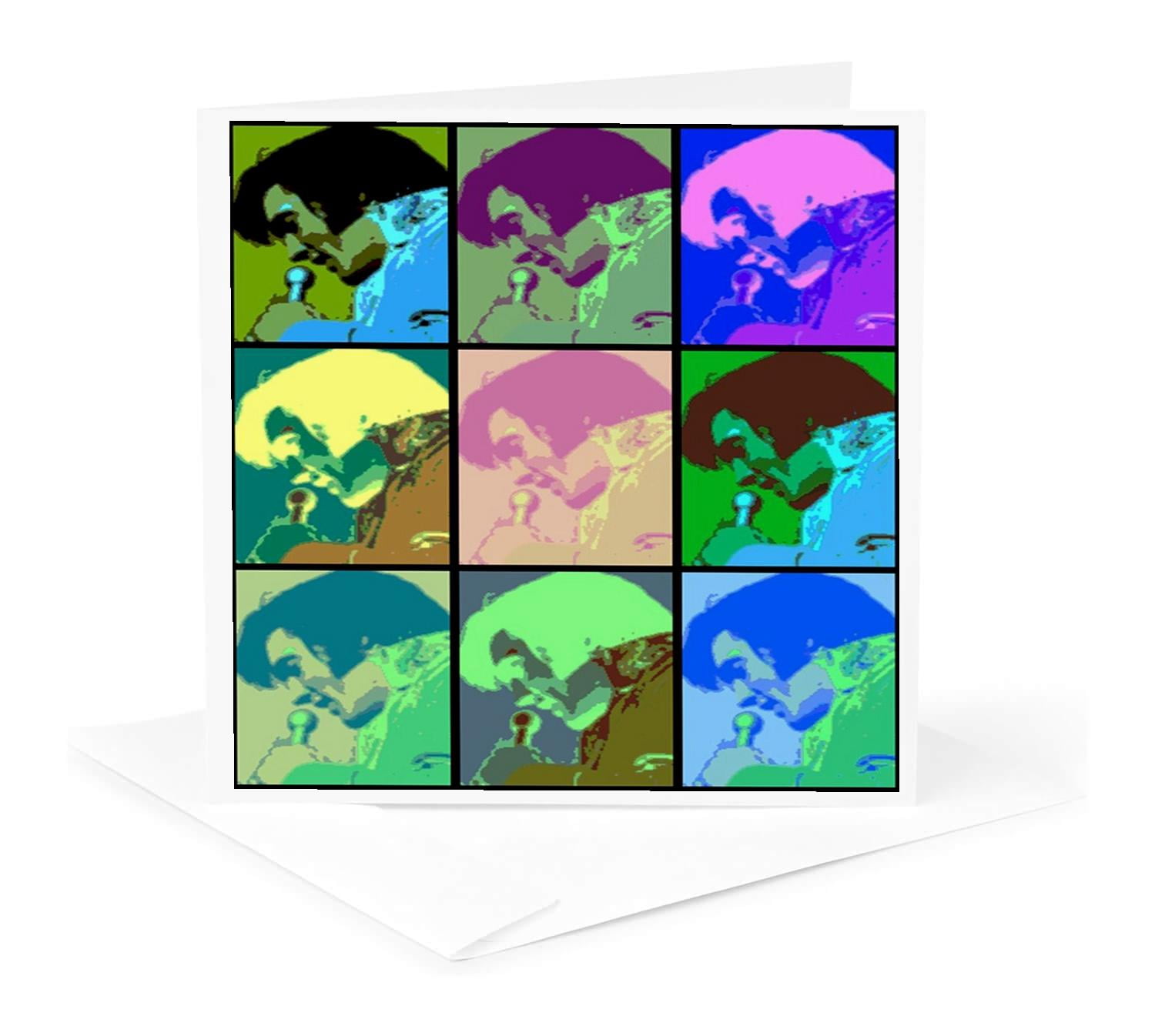 3dRose, Image of Collage Of Nine Faces Of Elvis In Cartoon Colors, 1 ...