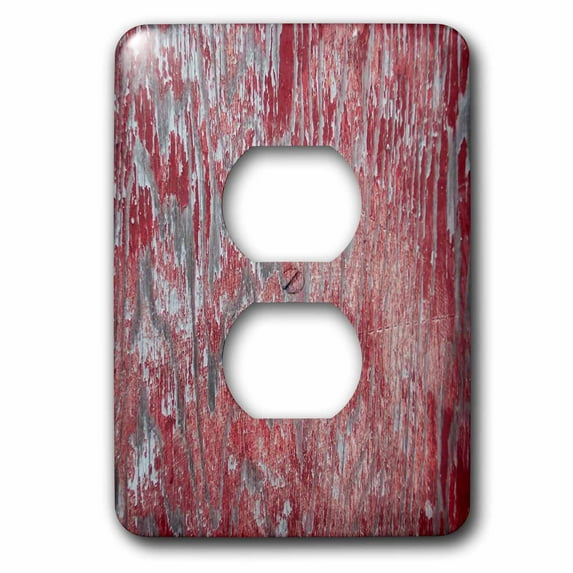 3dRose, Image of Distressed Reddish Wood, 2 plug outlet cover - Walmart.com