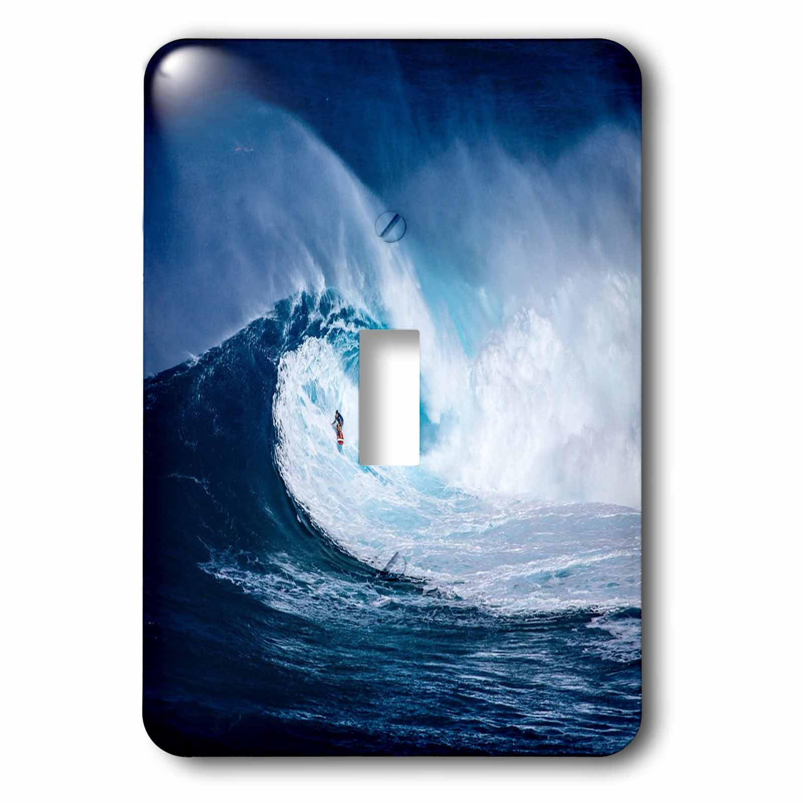 3dRose, Image of Giant Wave With Surfer, single toggle switch - Walmart.com