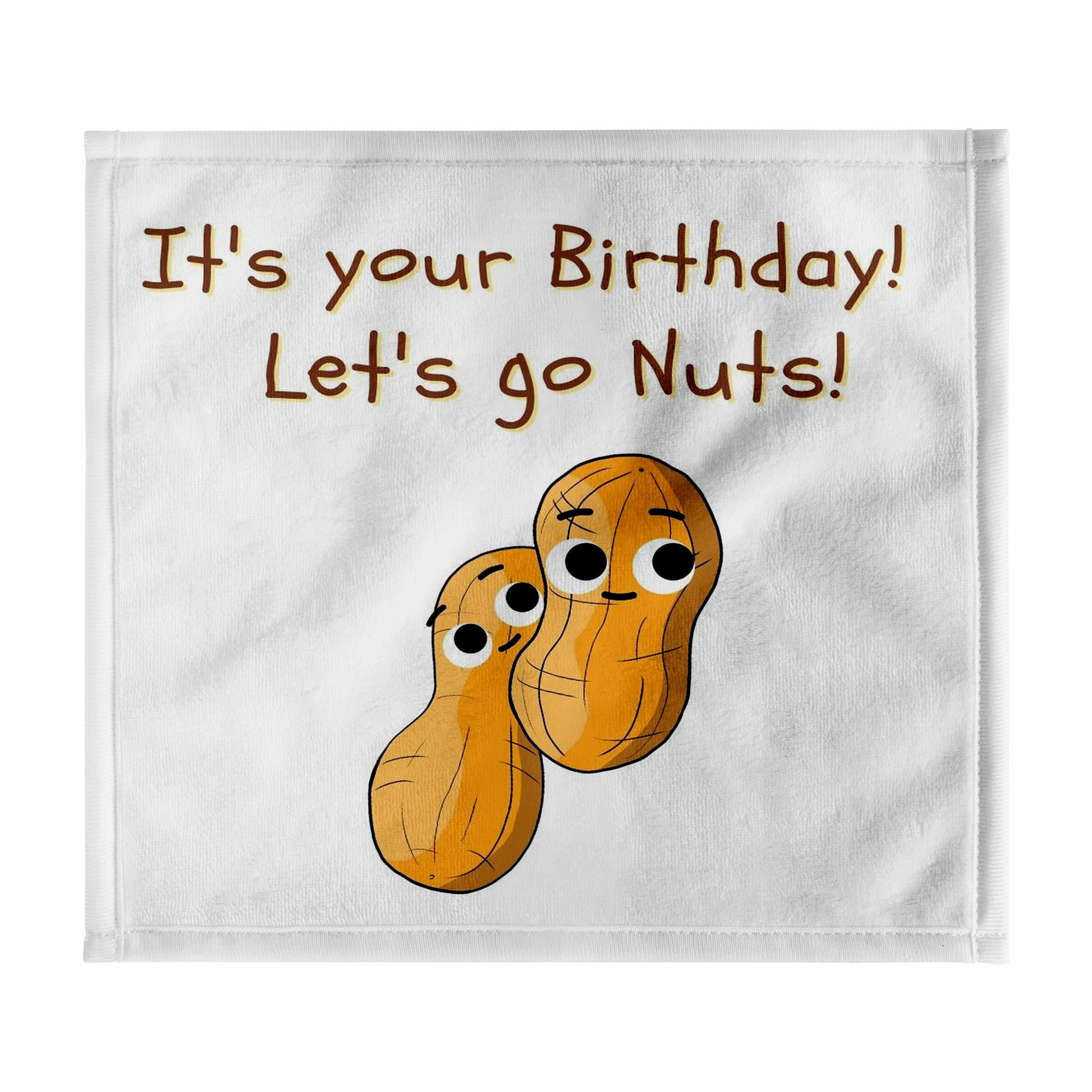 3dRose, Image of Peanuts with Text about Birthday, 11x12 Wash Cloth for ...