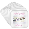 3dRose, Image of Pink Words Say Mah Jongg Maven With Game Tiles, Set of ...
