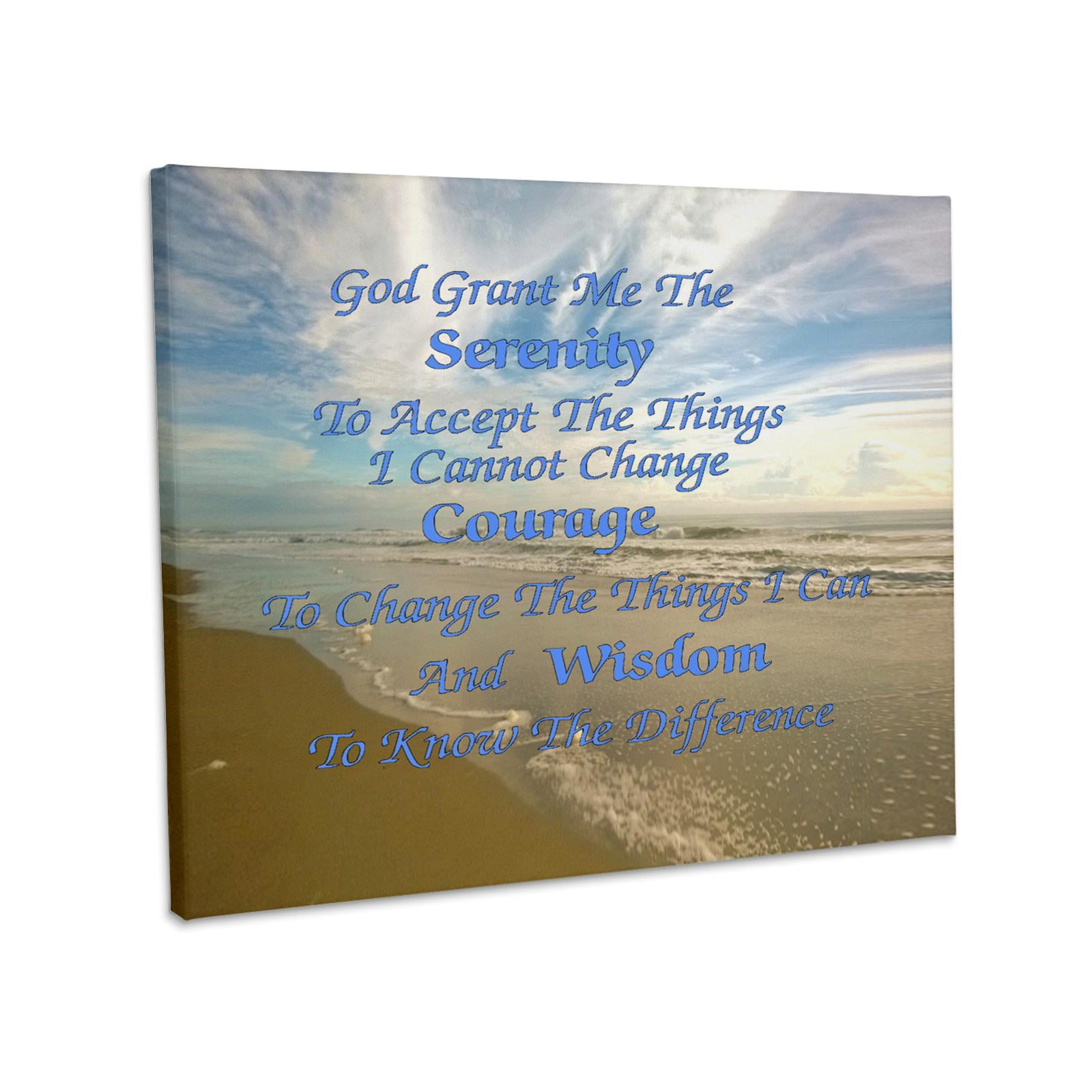 3dRose, Image of Serenity Prayer On Calm Beach And Sky Photo, Museum ...