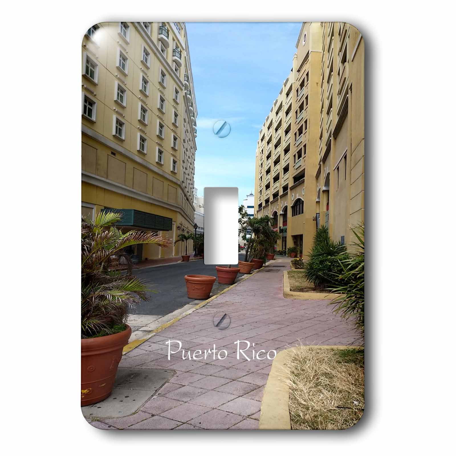 3dRose, Image of Street In Downtown San Juan Puerto Rico, single toggle ...