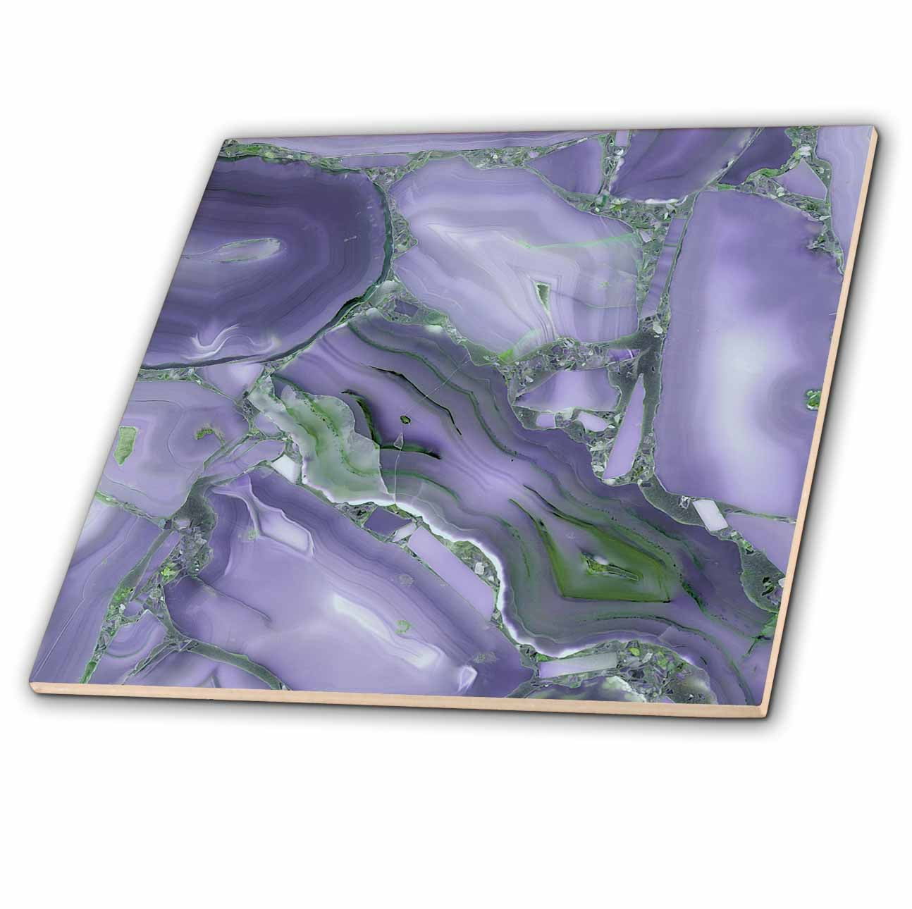 3dRose, Image of Trendy Luxury Dark Purple Violet Quartz Malachite ...