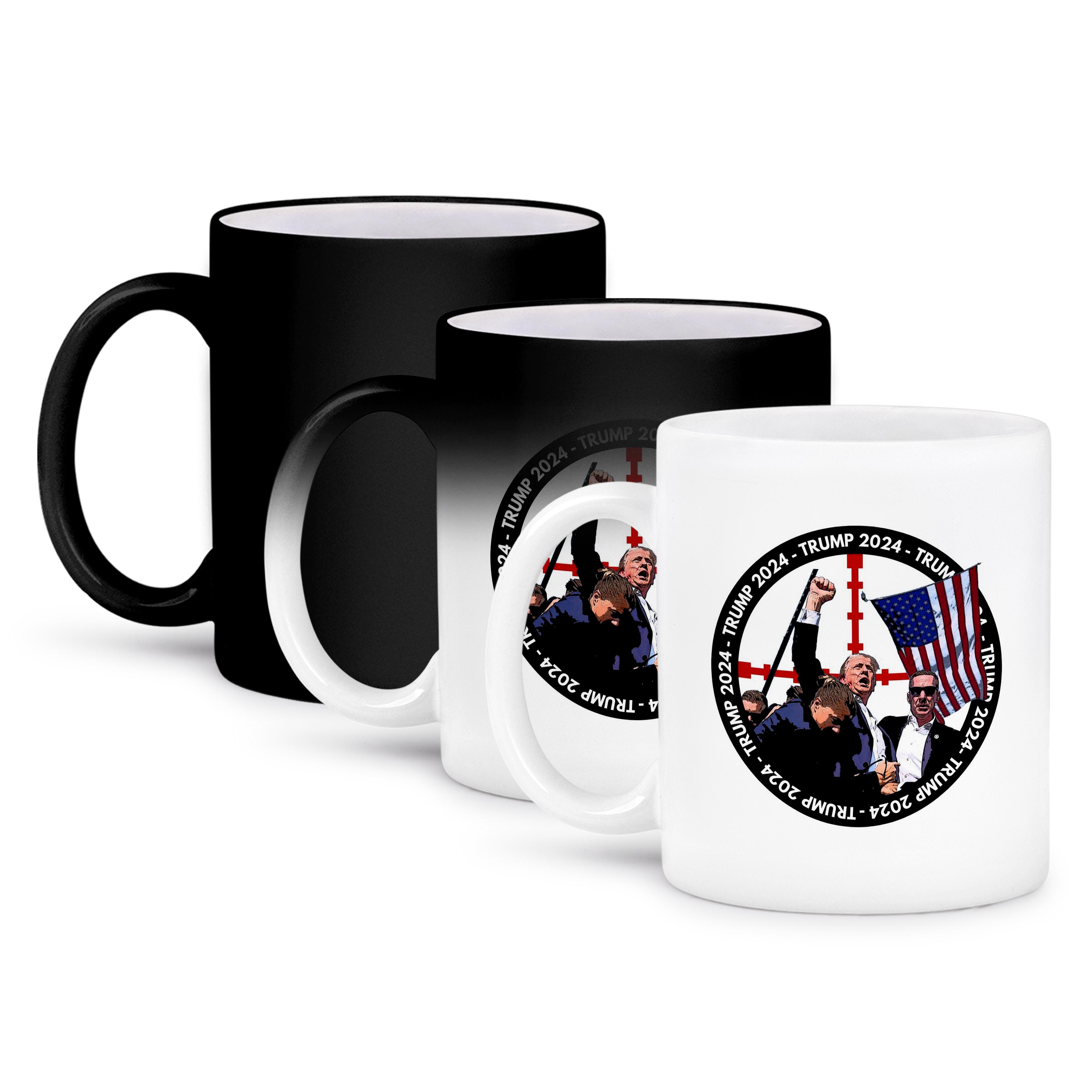 3dRose, Image of Trump with text trump 2024, 11oz Magic Transforming ...