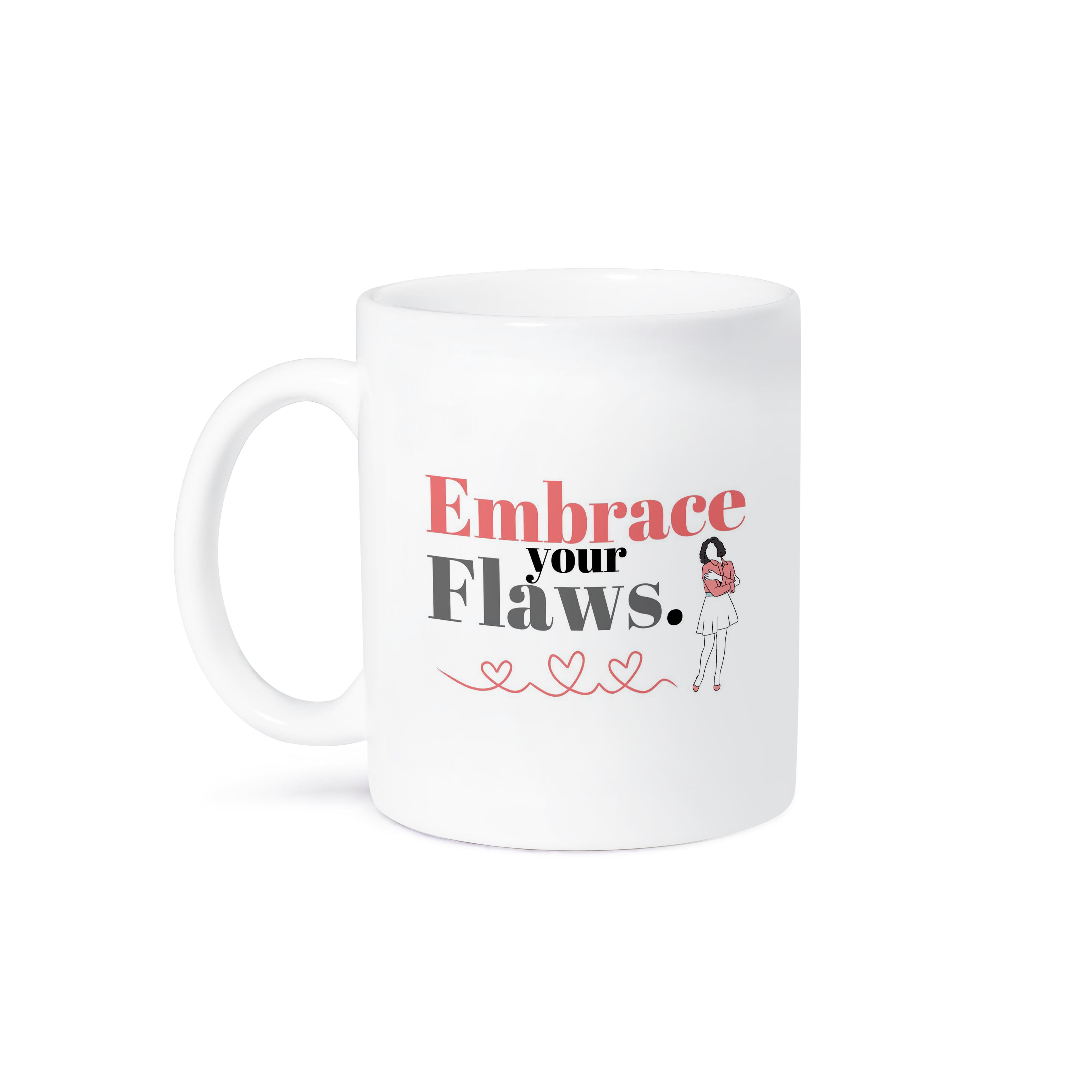 3dRose, Image of quote Embrace your flaws., 11oz Mug - Walmart.com