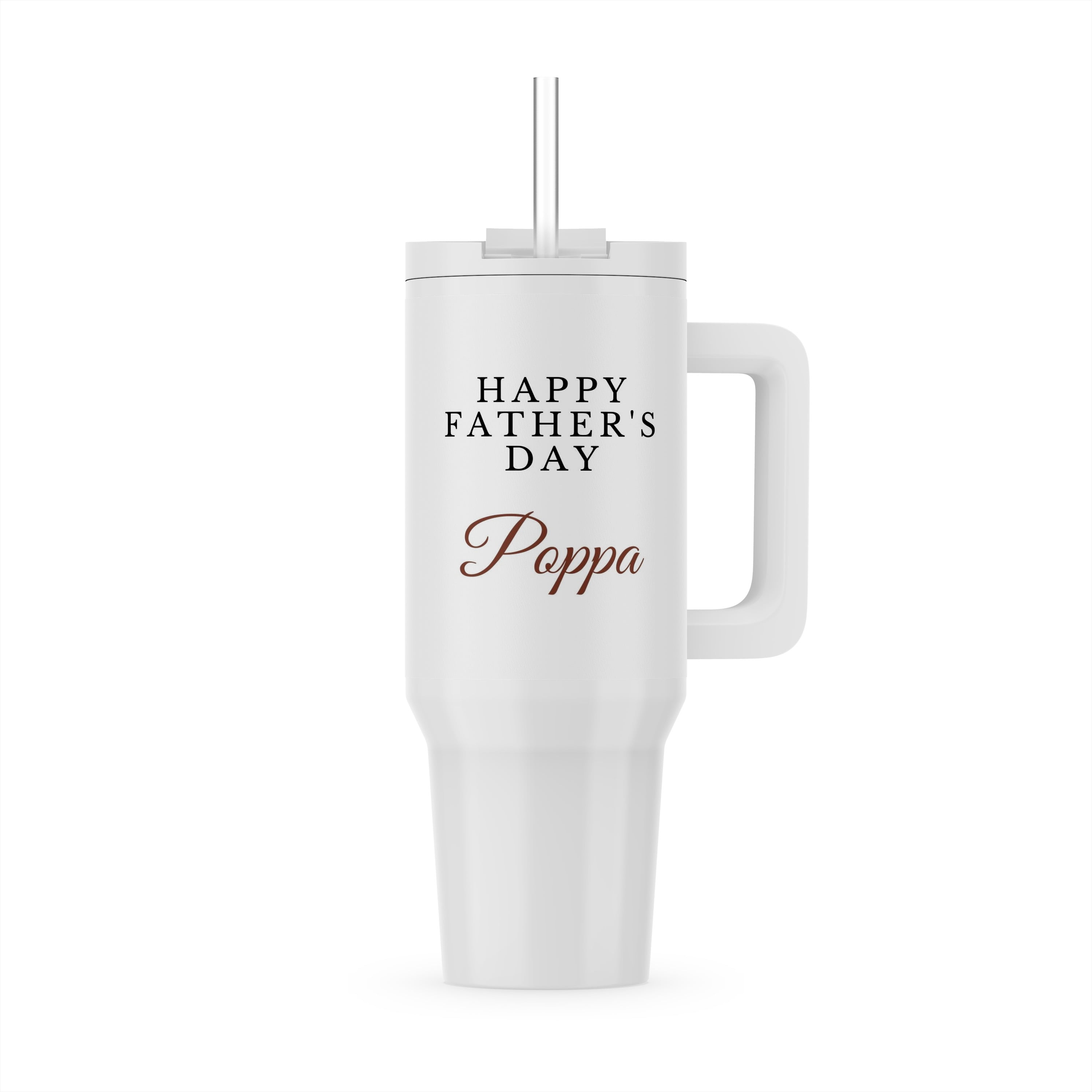 Image Of The Words Happy Fathers Day Poppa, 40oz Tumbler - Walmart.com