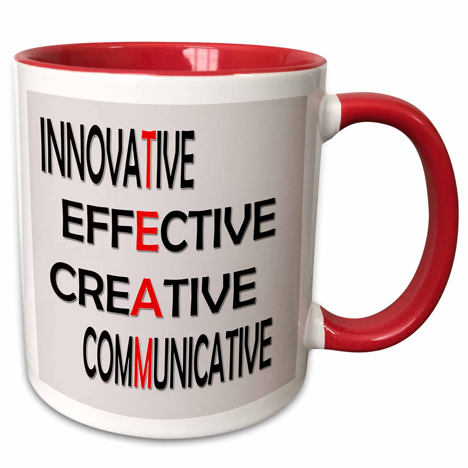 3dRose, Innovative, Effective, Creative, Communicative - Team. Saying ...