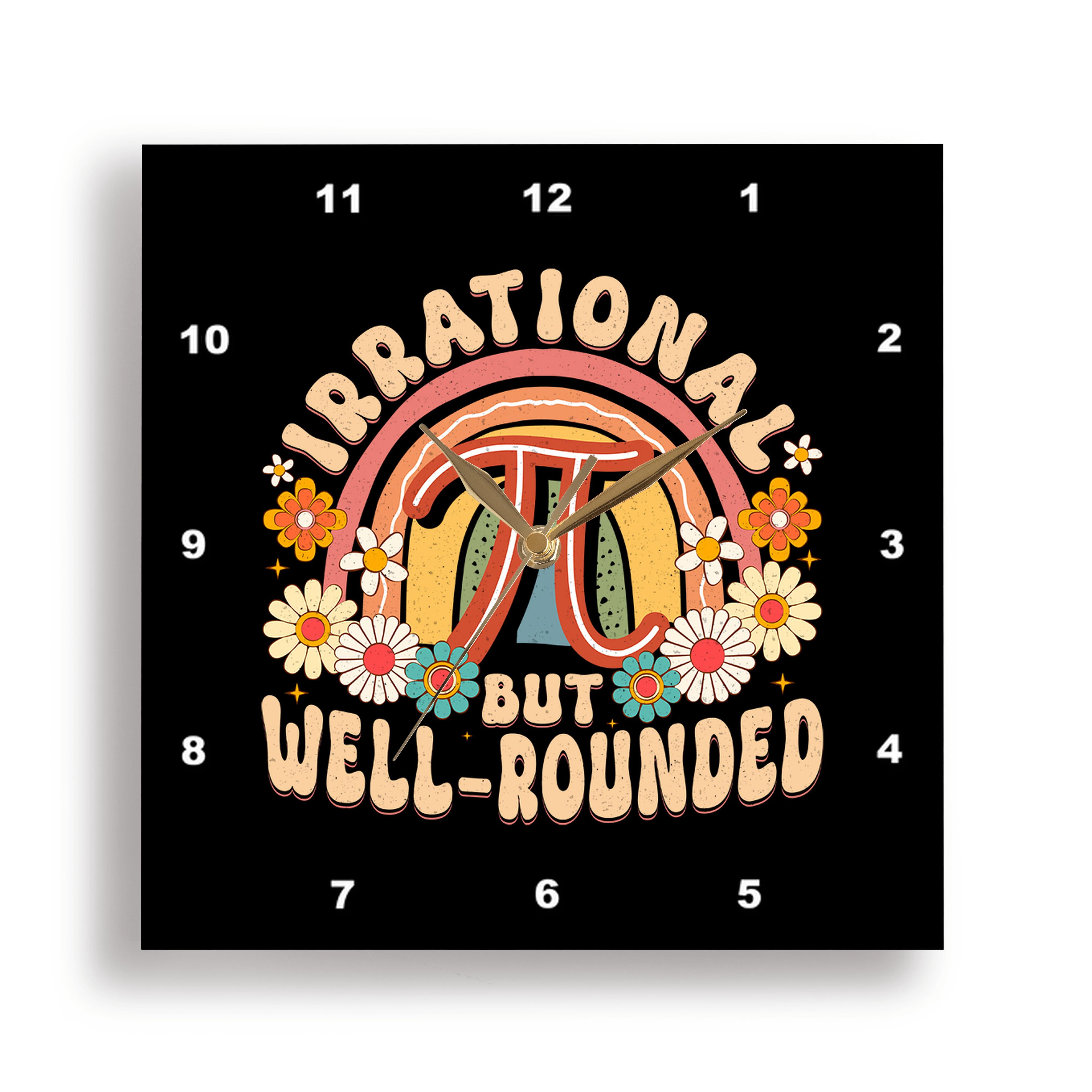 3dRose, Irrational but well rounded Pi Day boho design, flowers ...