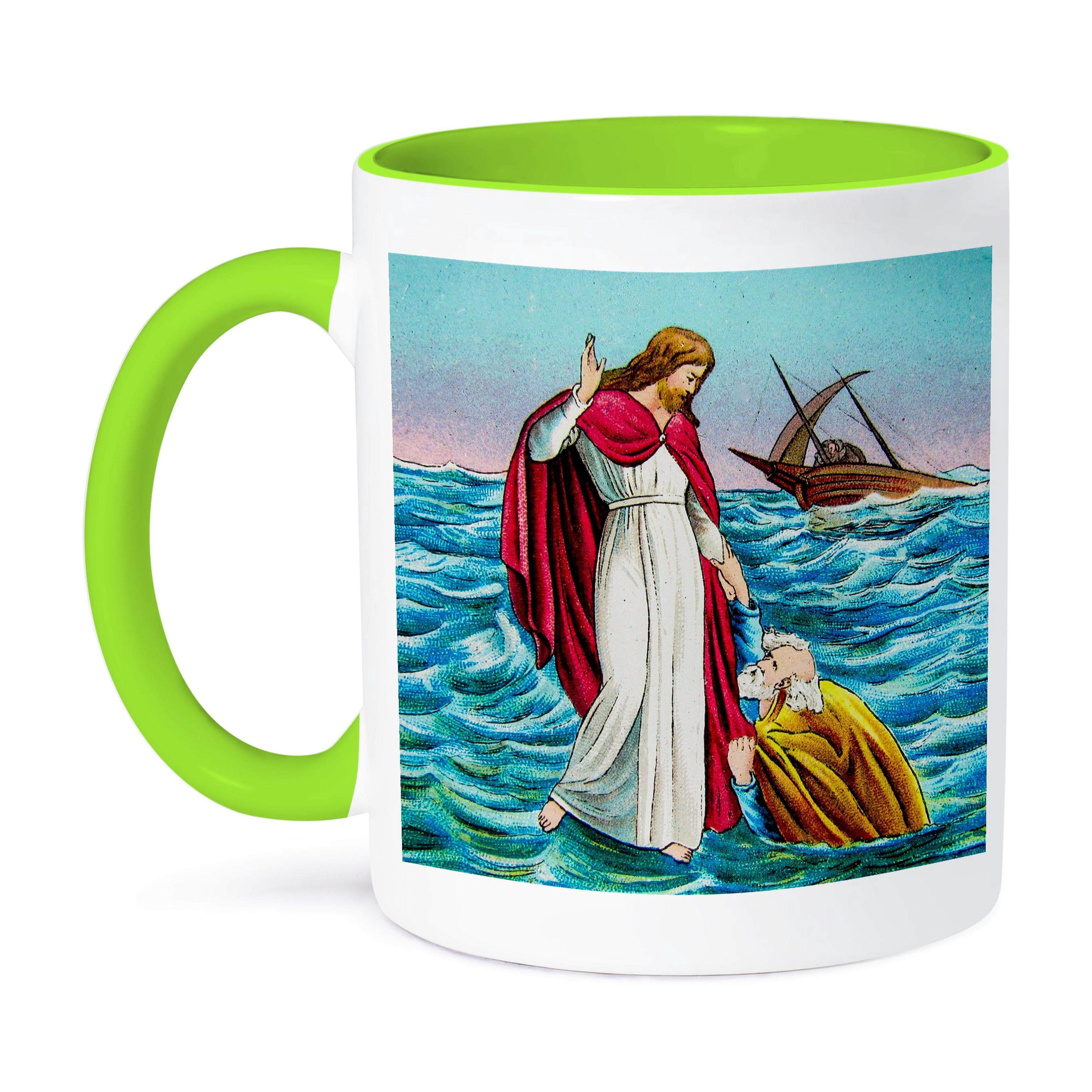 3dRose, Jesus Walking on Water Bible Miracle Christian Magic Lantern ...