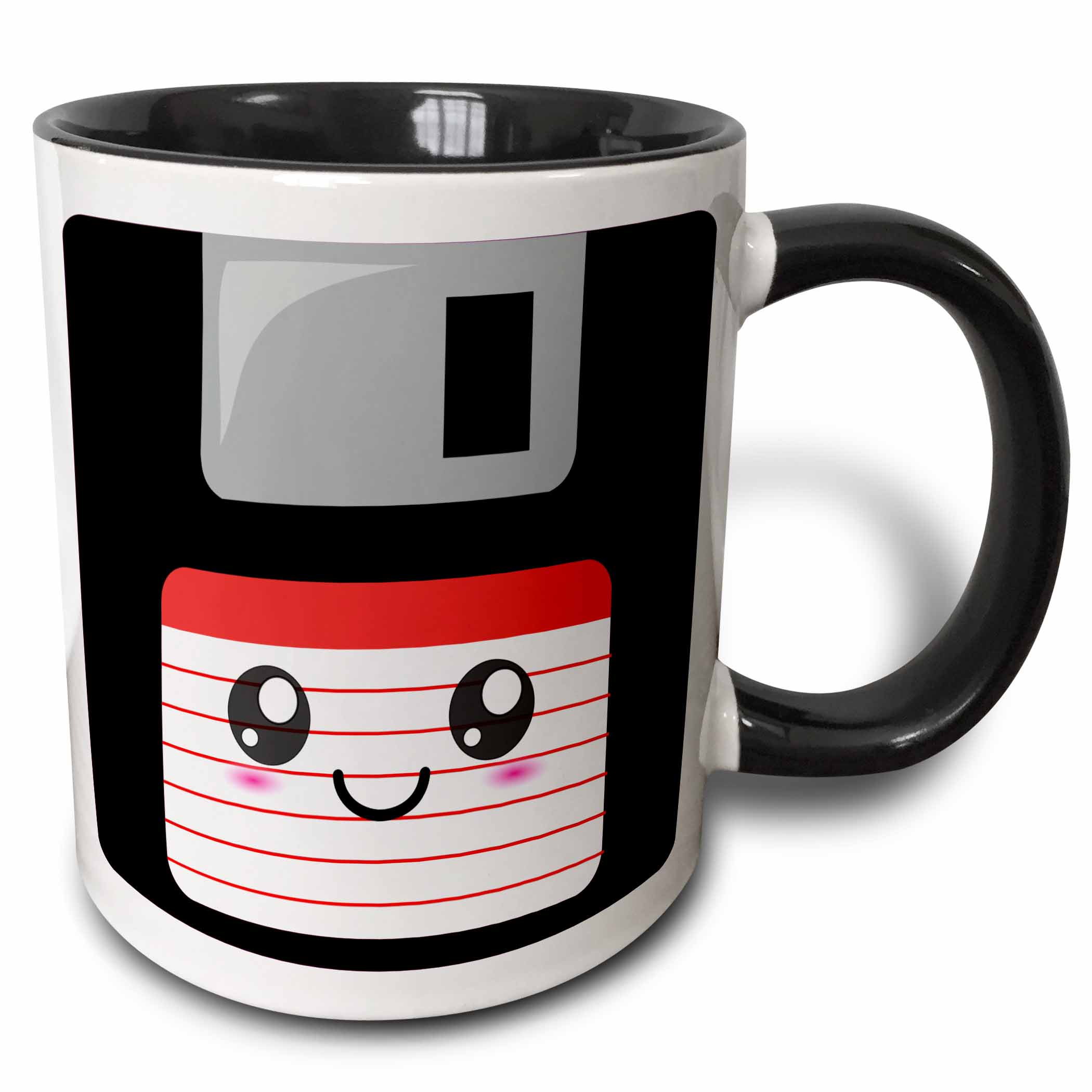 3drose, Kawaii Cute Happy Floppy Disk - Geeky Retro Computer - Japanese ...