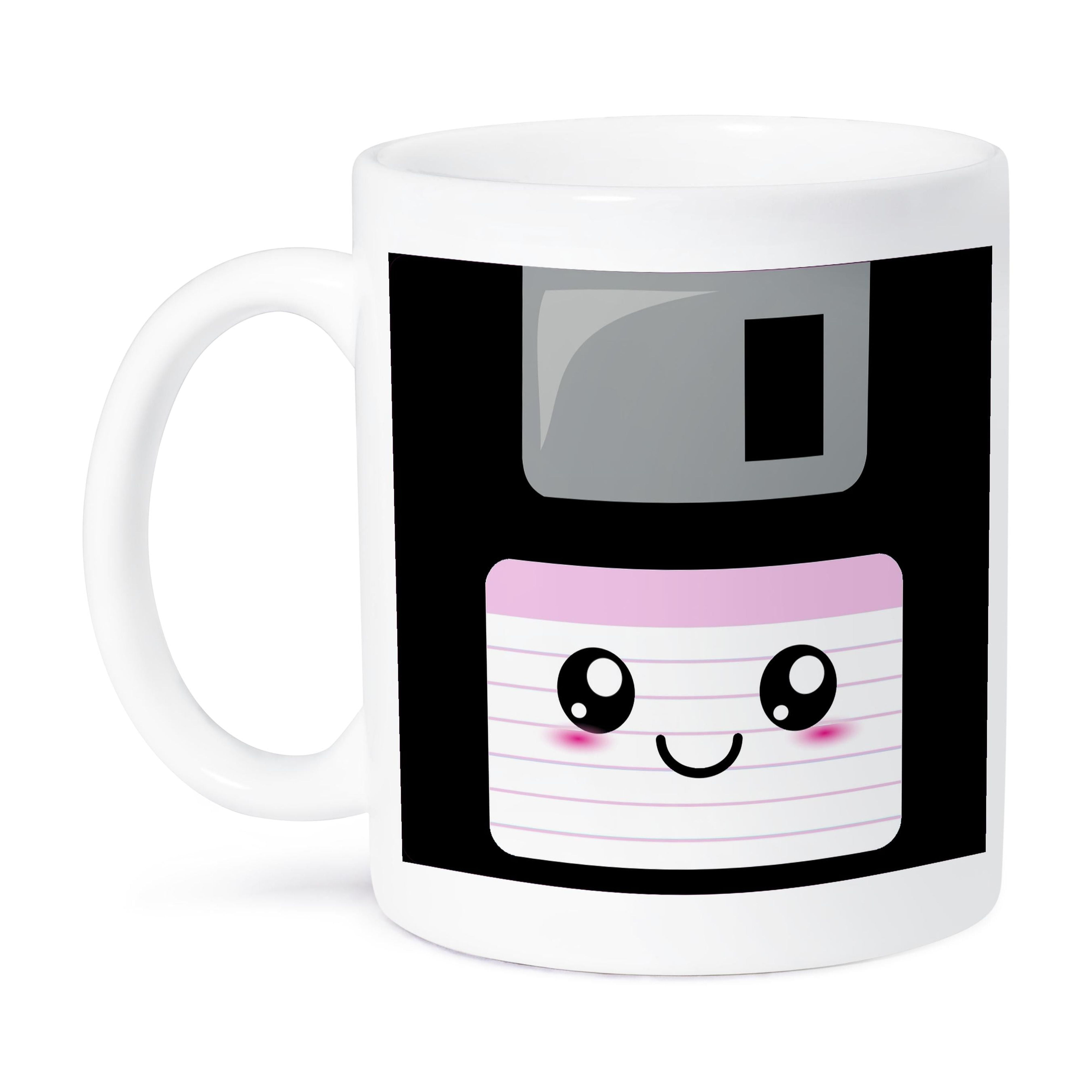 3dRose, Kawaii Cute Happy Floppy Disk - Retro computer Nerd - Japanese ...