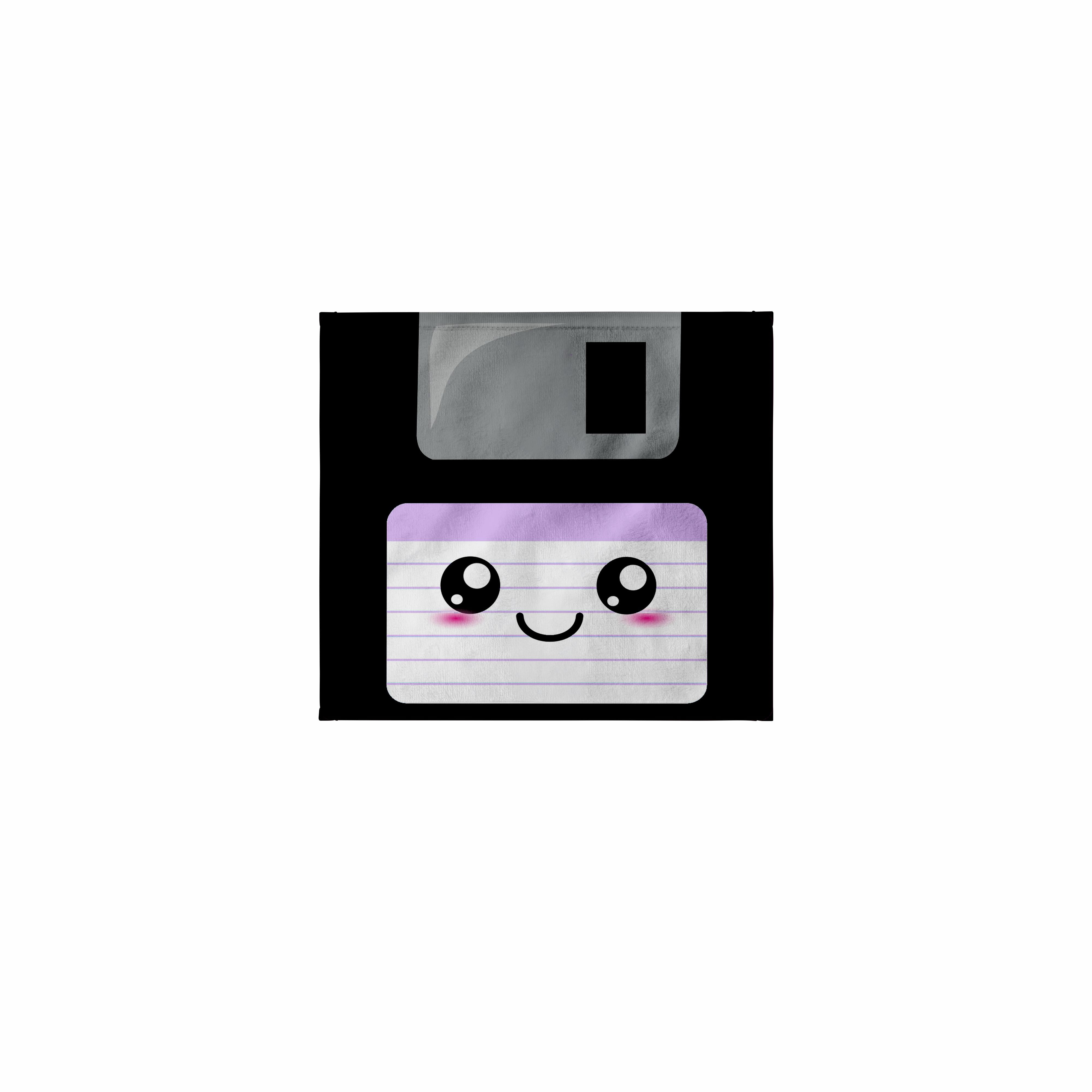 3dRose, Kawaii Cute Happy Floppy Disk - Retro computers - Japanese ...