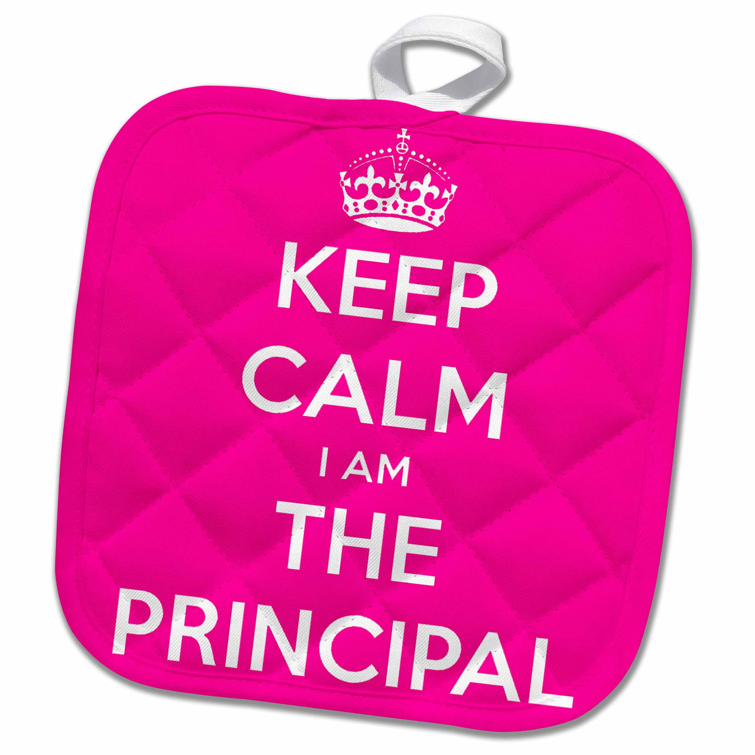 3dRose, Keep Calm I Am The Principal Pink, 8x8 Potholder - Walmart.com