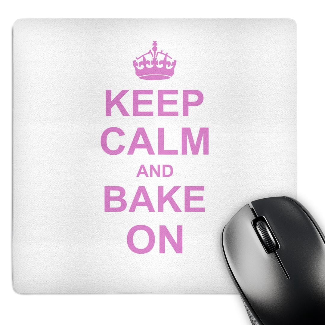 3dRose, Keep Calm and Bake on - funny humor Pink text design for Baking ...