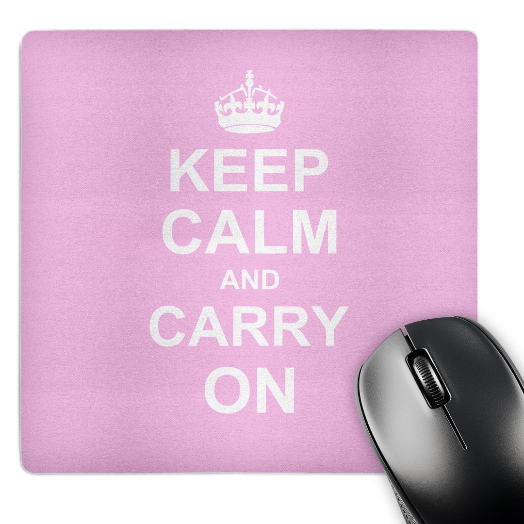 3dRose, Keep Calm and Carry On - white text on girly pastel light pink ...