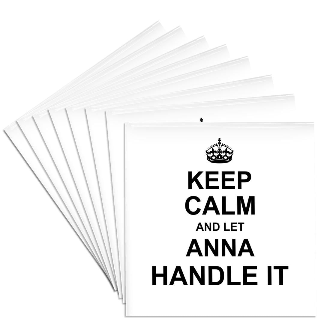 3dRose, Keep Calm and Let Anna Handle it - funny personal name, Set of ...