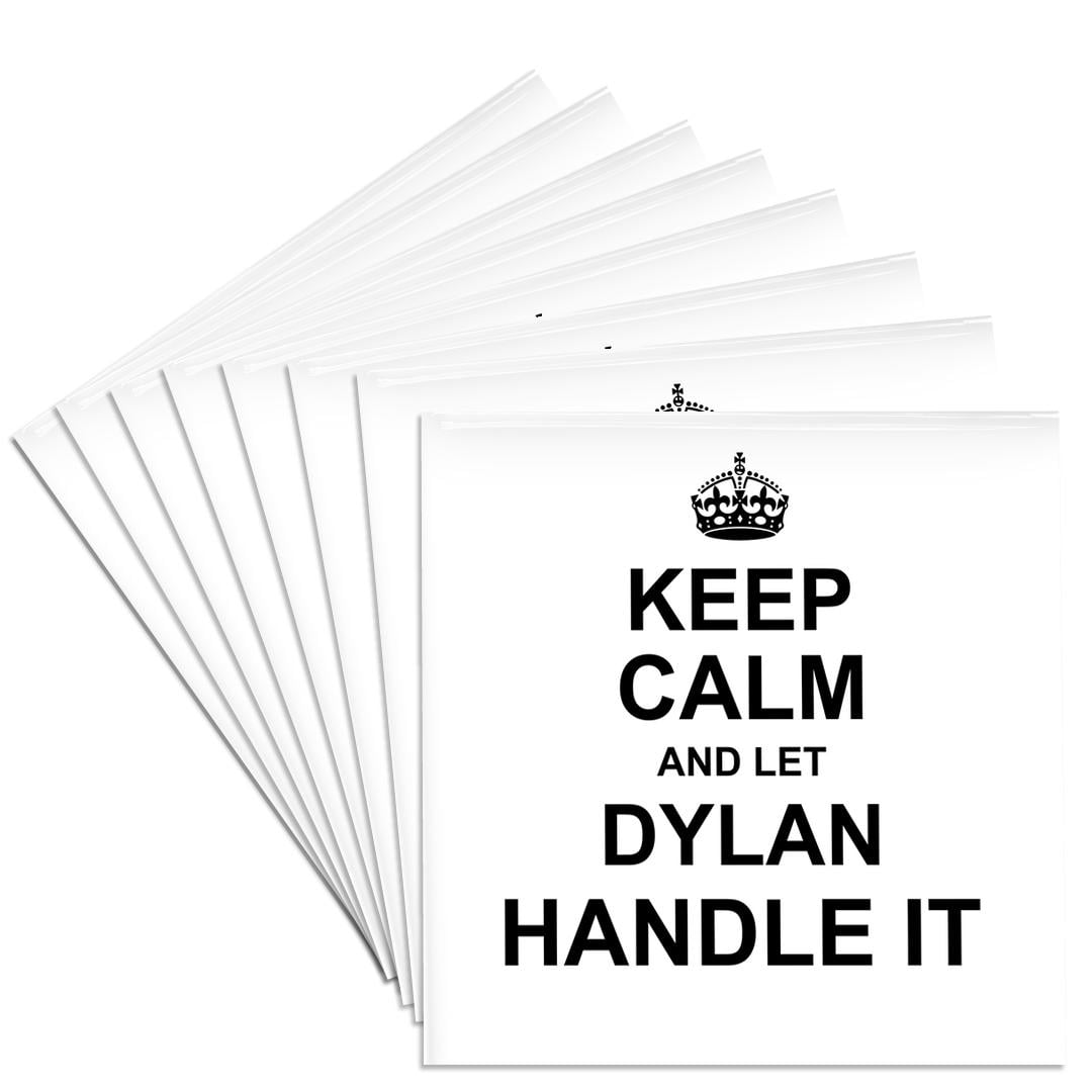 3dRose, Keep Calm and Let Dylan Handle it - funny personal name, Set of ...