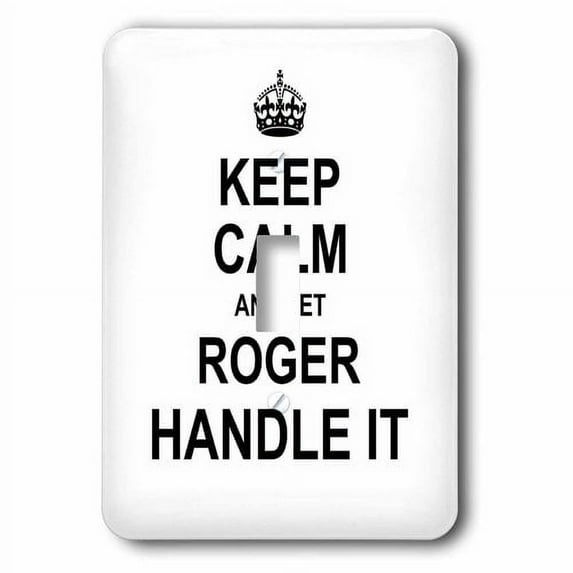 3dRose, Keep Calm and Let Roger Handle it - funny personal name, single ...