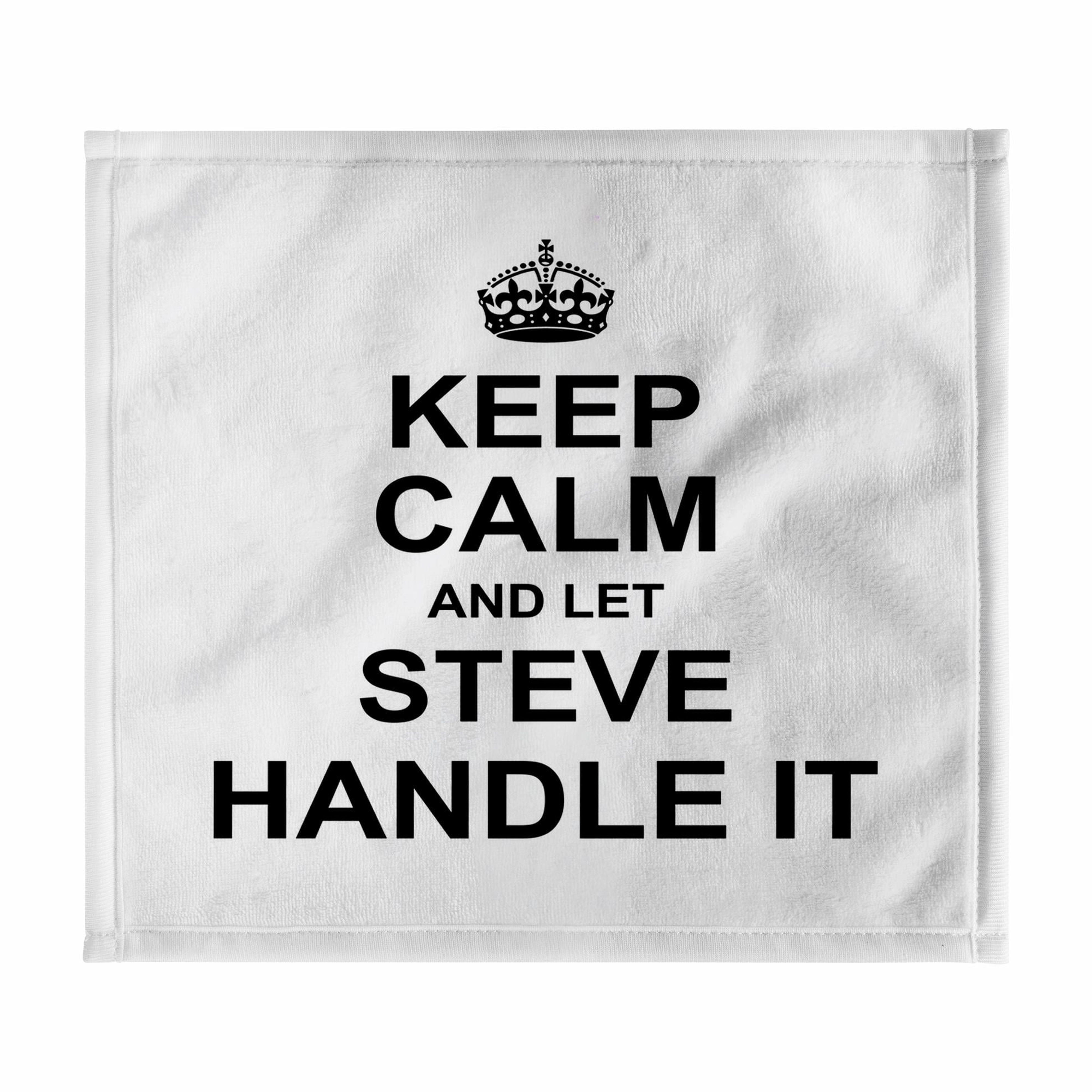 3dRose, Keep Calm and Let Steve Handle it - funny personal name, 11x12 ...