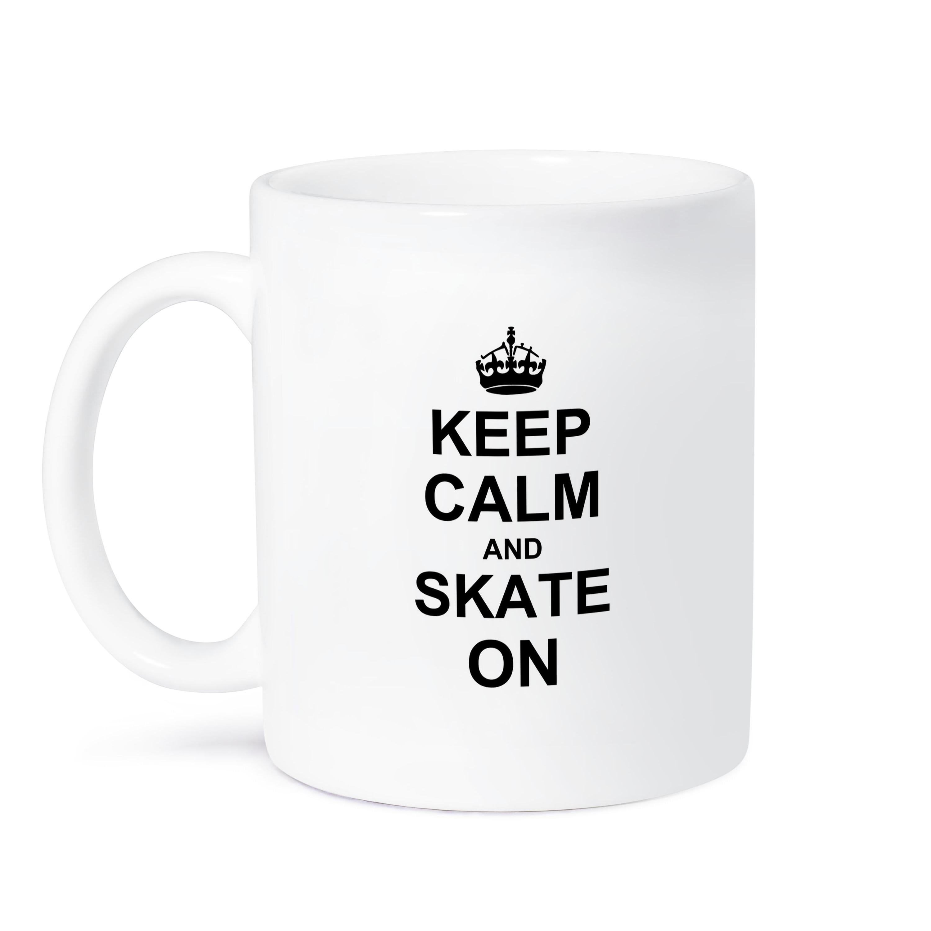 3dRose, Keep Calm and Skate on - carry on skating - funny skateboarding ...