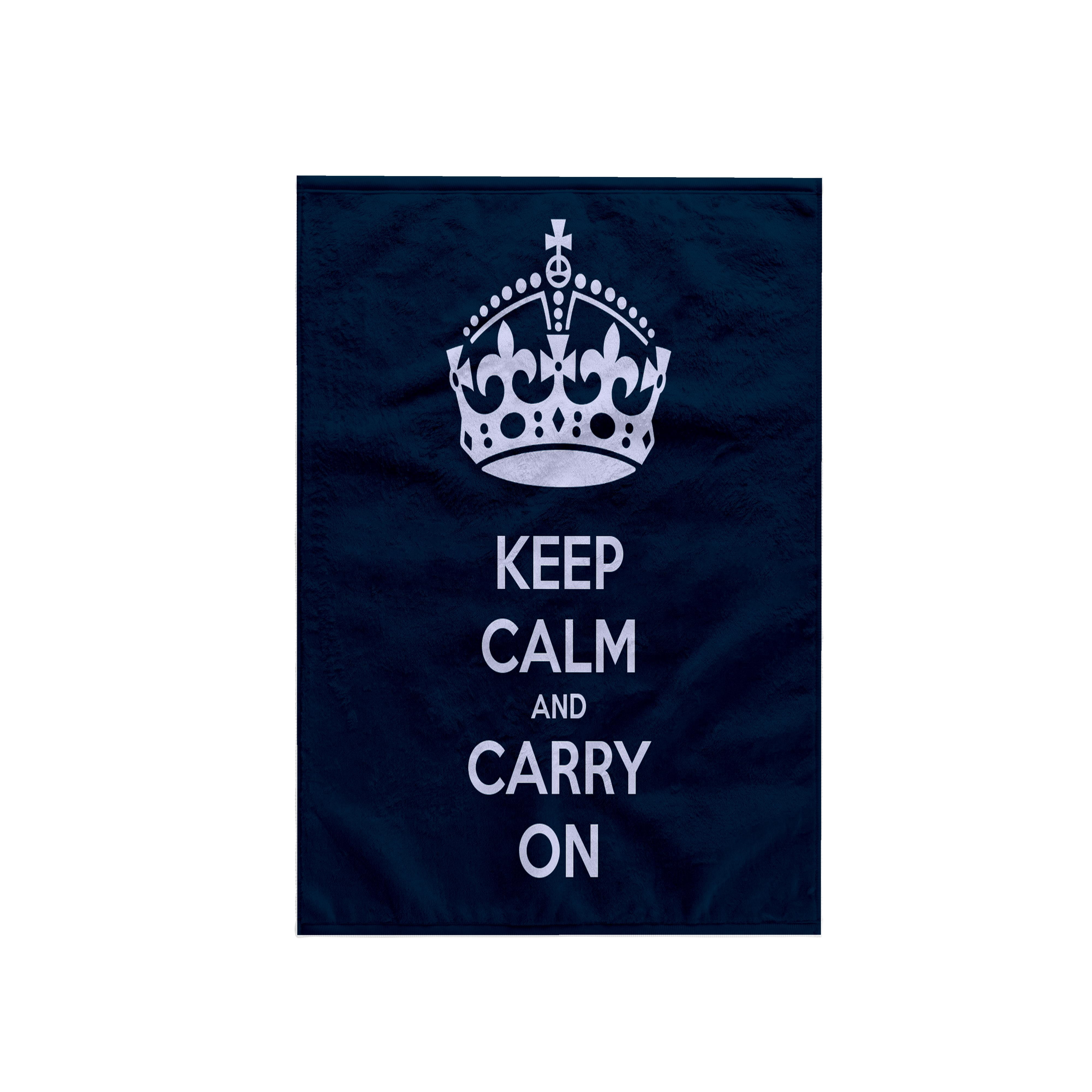 3dRose, Keep calm and carry on. Navy., 15x22 Hand Towel - Walmart.com