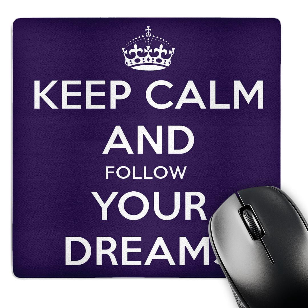 3dRose, Keep calm and follow your dreams. Purple., MousePad - Walmart.com