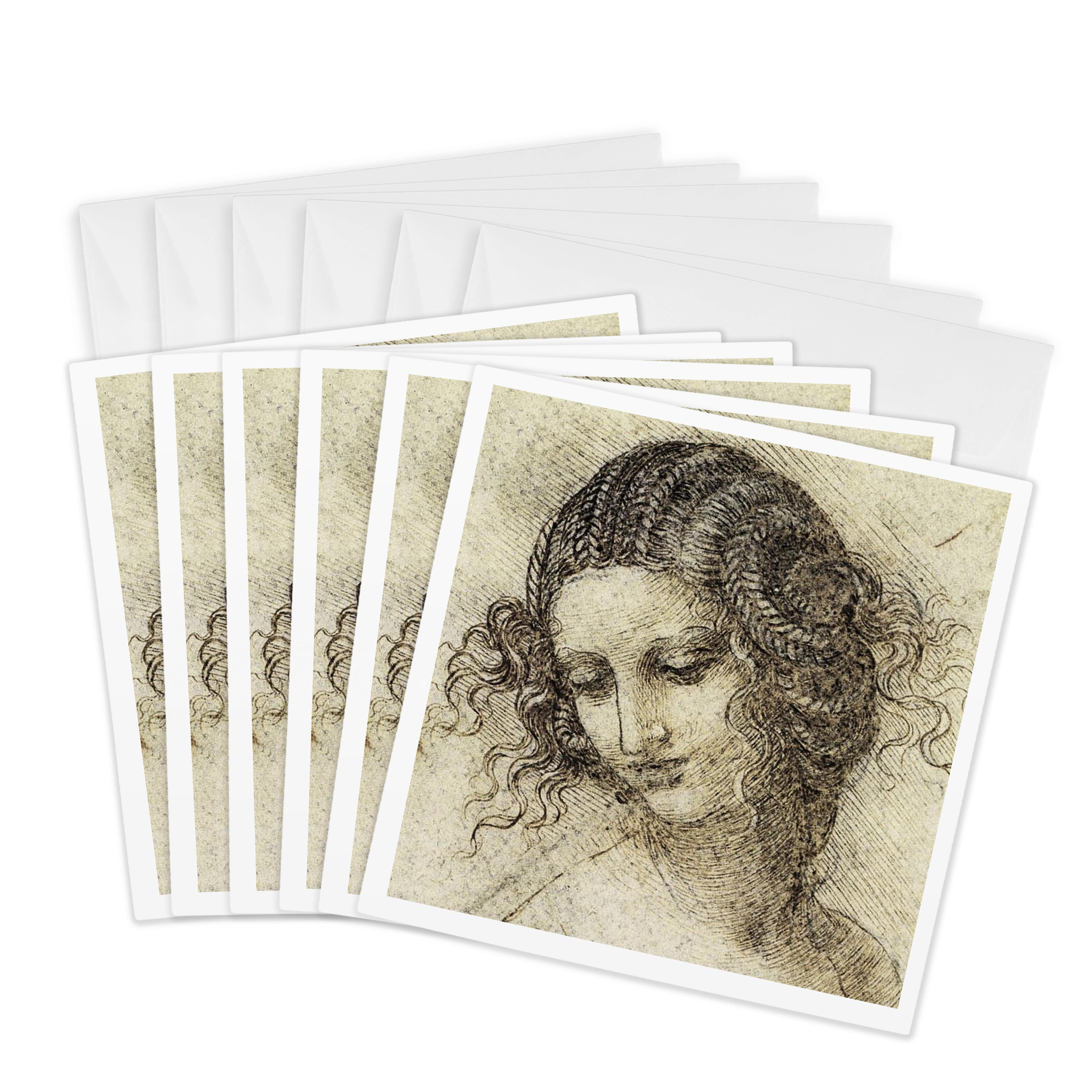 3dRose, Leda, 6 Greeting Cards with envelopes - Walmart.com