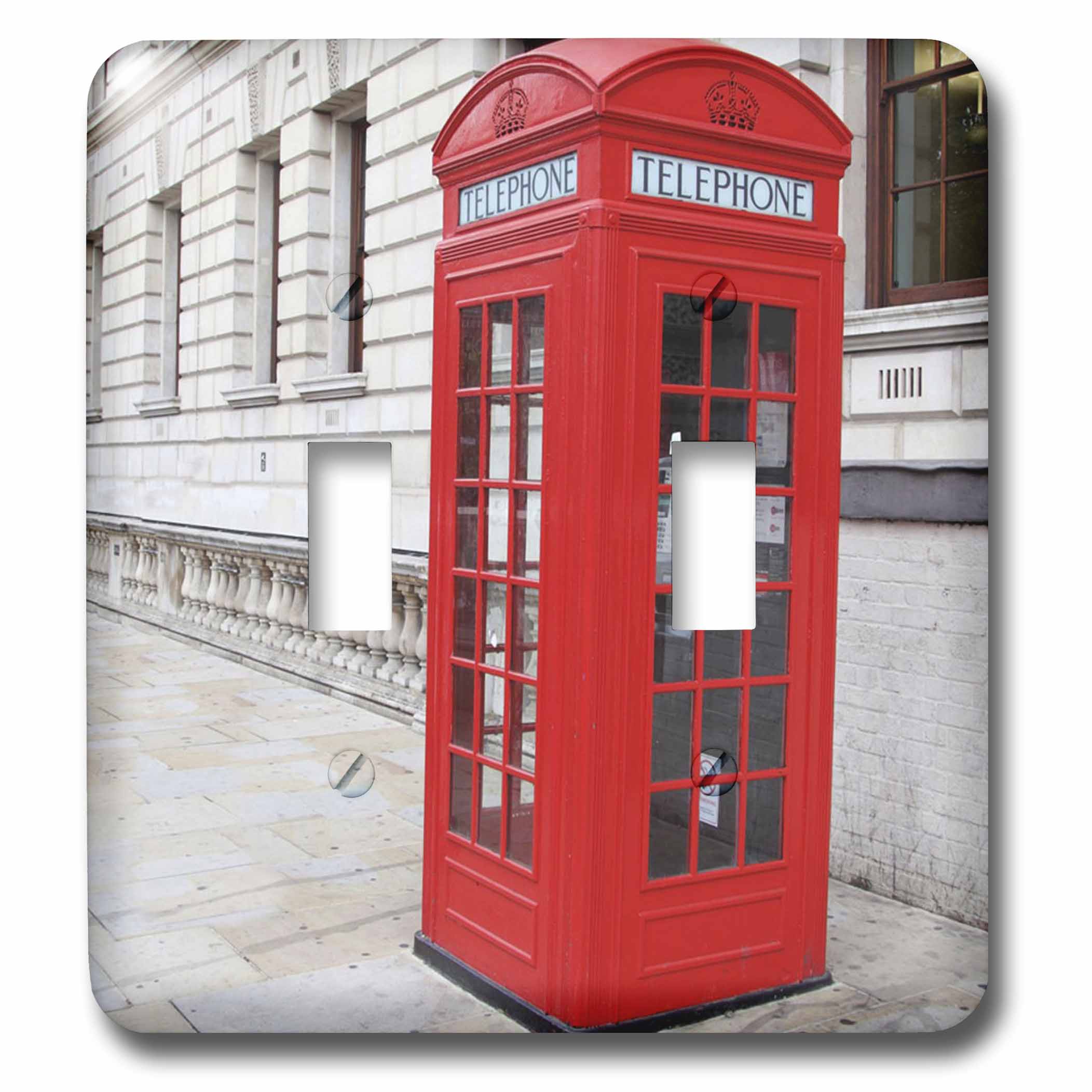 3dRose Londons Famous Red Phone Booths - Double Toggle Switch (lsp ...