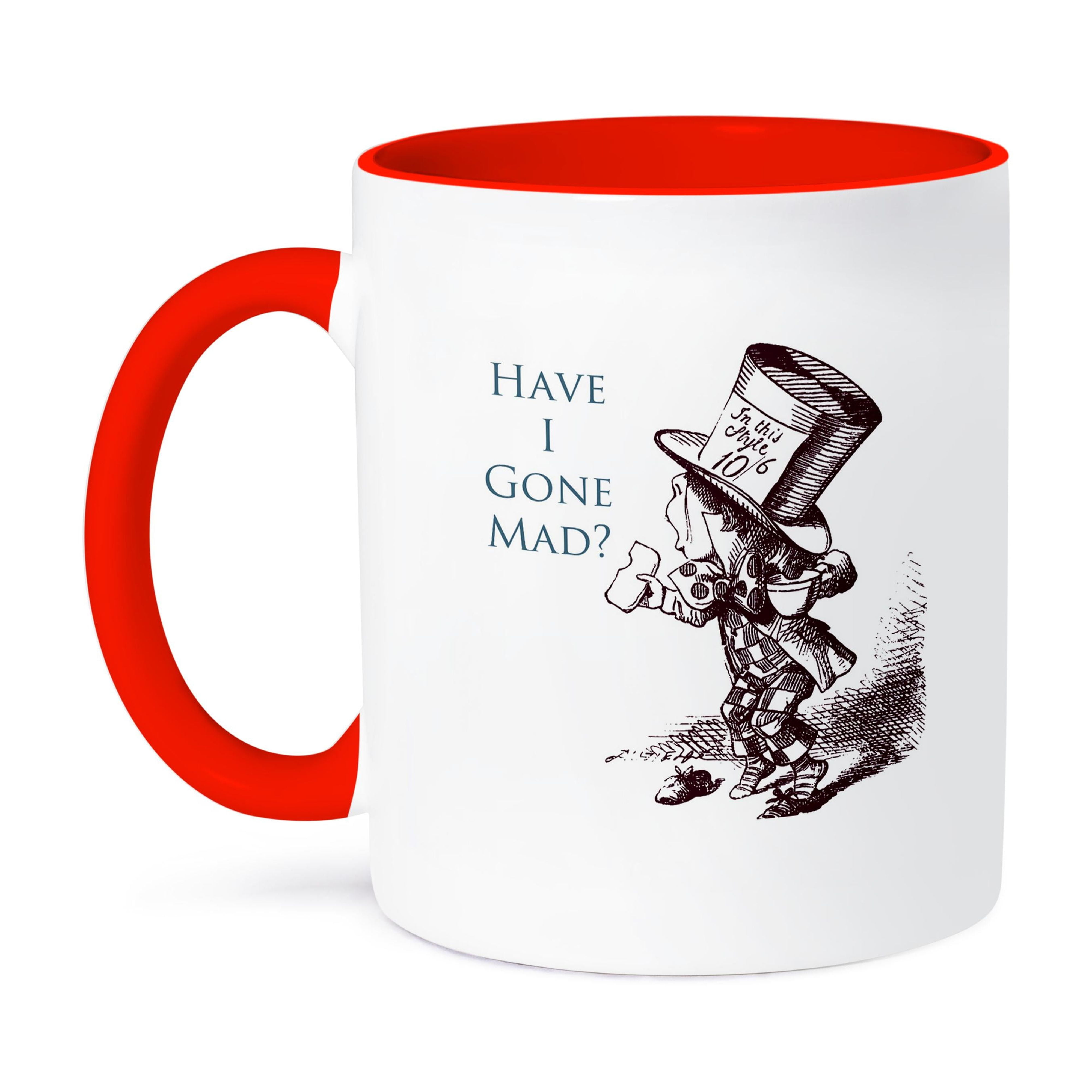 3dRose, Mad Hatter Have I gone Mad Alice in Wonderland, 11oz Two-Tone ...
