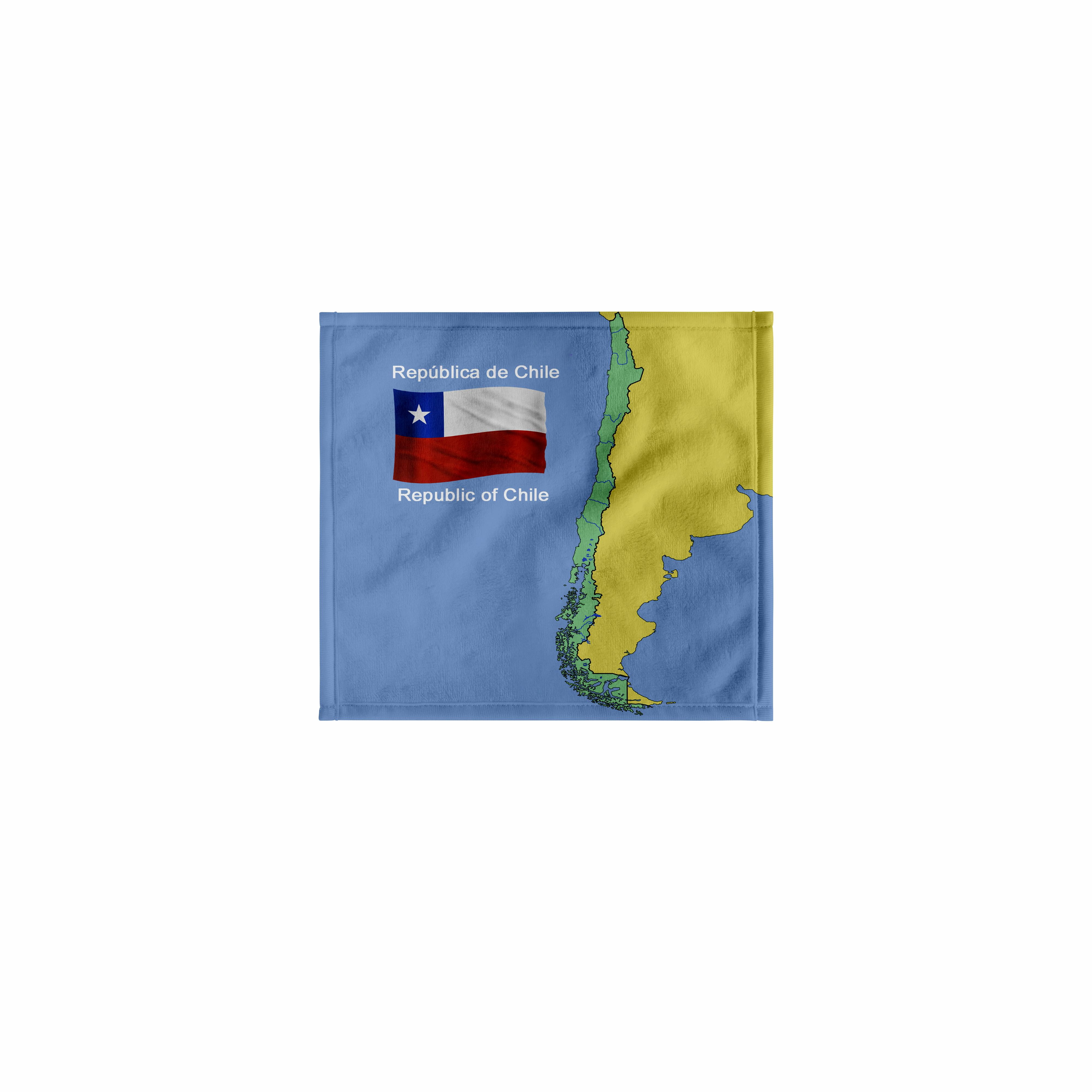 3dRose, Map and Flag of Chile with Republic of Chile printed in English ...
