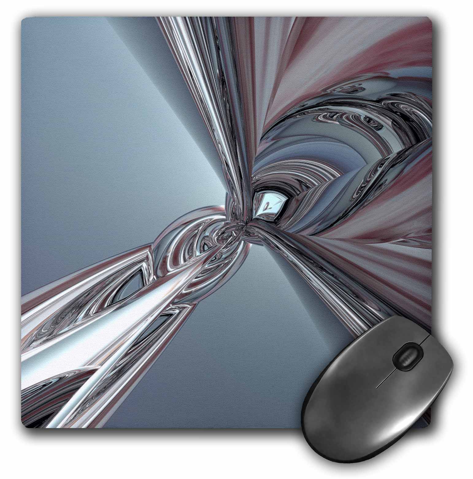 3dRose Maroon Twist shades of maroon and gray twisted metals reflecting ...