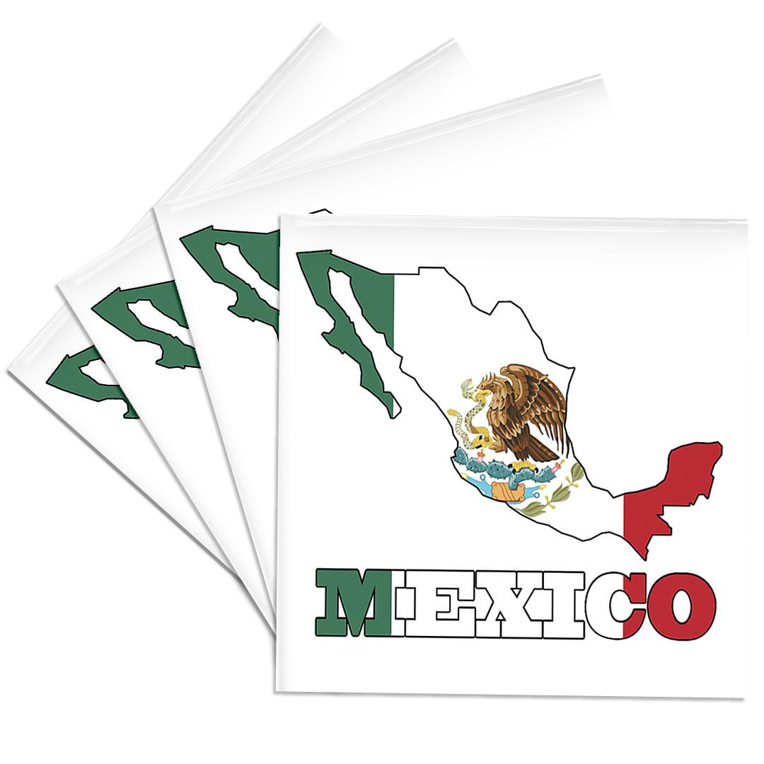 3drose, Mexican Flag in the Outline Map and Letters for Mexico., Set of ...
