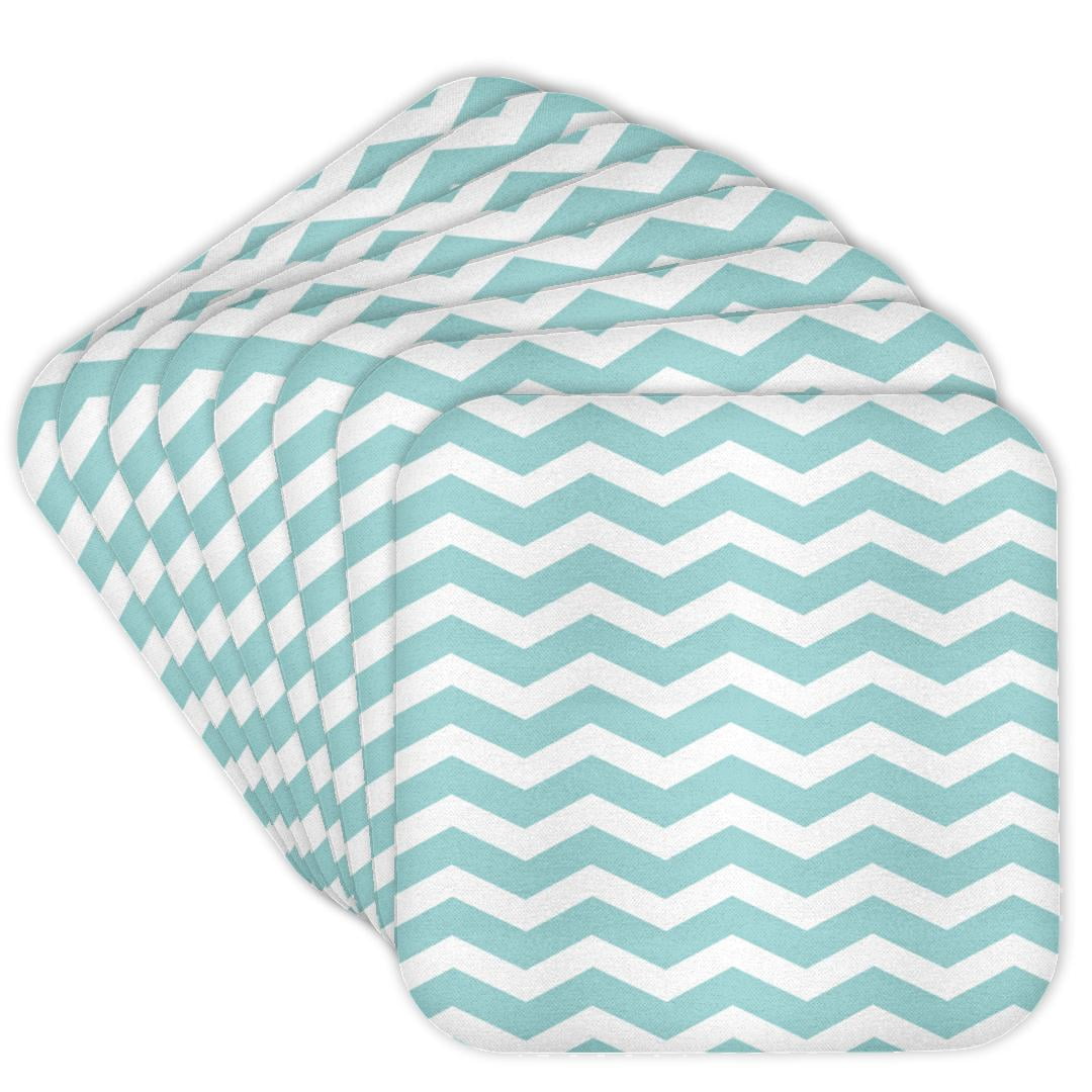 3drose, Mint and White Chevron Zig Zag Pattern Modern Stylish Pastel ...
