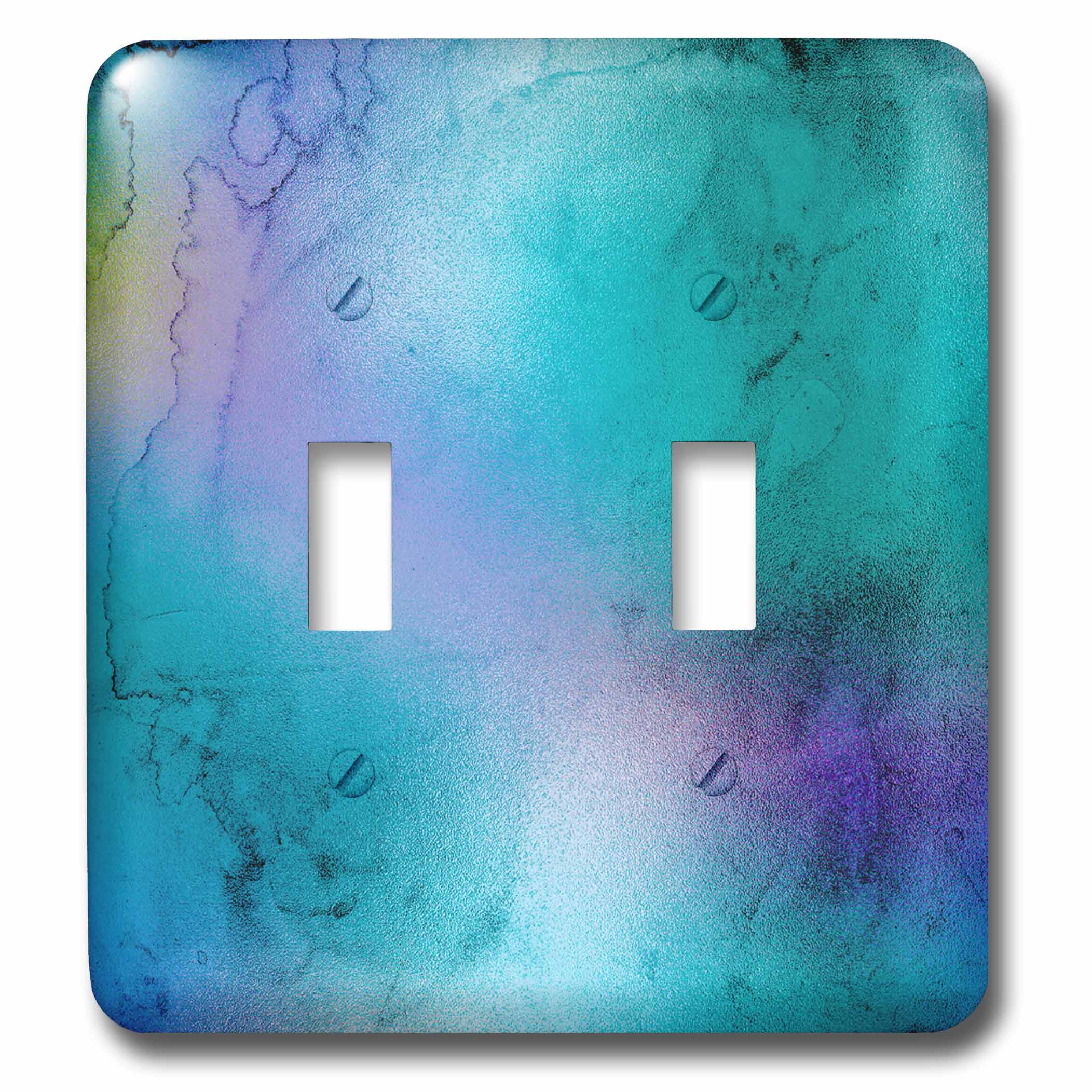 3dRose, Modern Blue, Purple, and Aqua Image Of Watercolor Wash Design ...