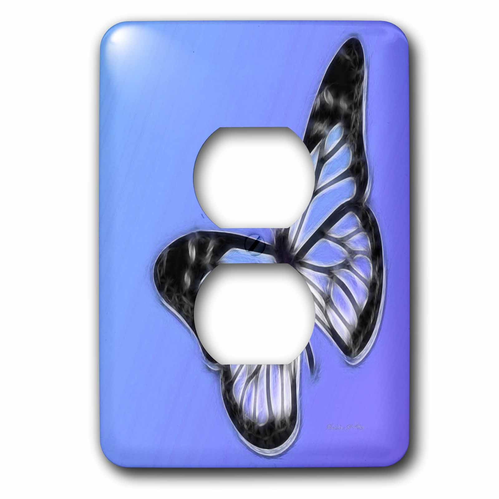 3dRose, Monarch Butterfly A, 2 plug outlet cover - Walmart.com