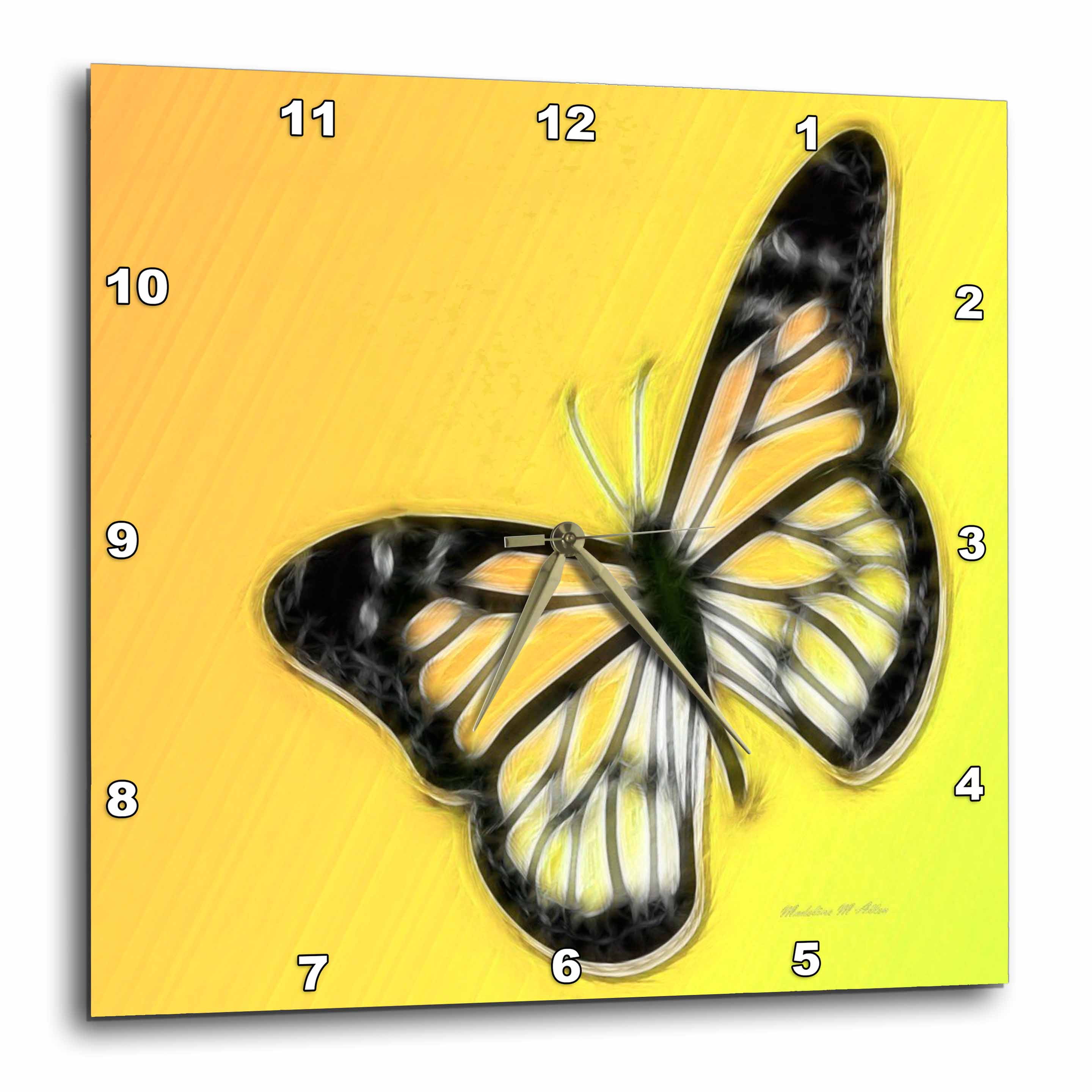 3dRose, Monarch Butterfly D, 10x10 Wall Clock - Walmart.com