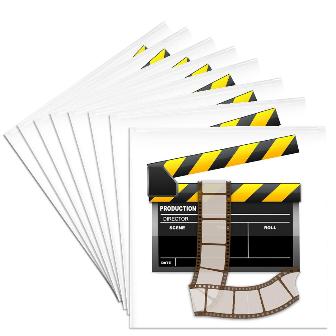 3dRose, Movie Set Clapboard, Set of 8 Ceramic Tile Coasters - Walmart.com