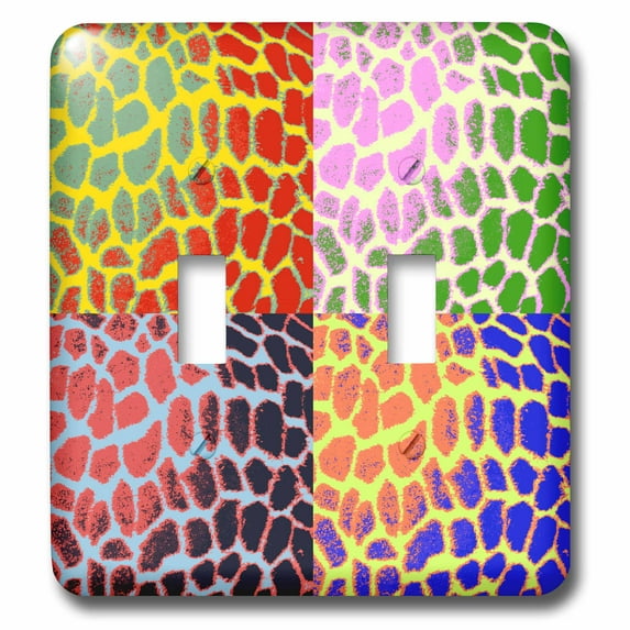 3dRose, Multi Color Giraffe Print Animal Print Art for Kids, double ...